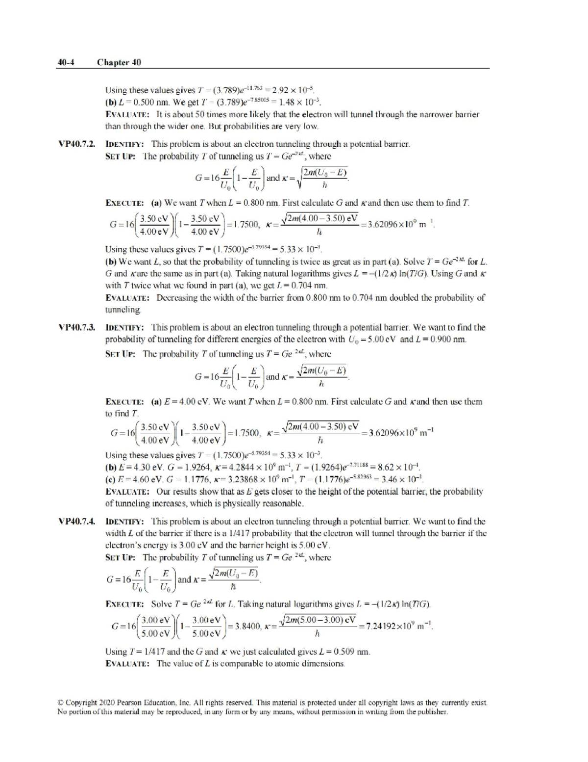 Chapter 40: Electron Tunneling Through Potential Barriers (VP40) - Studocu