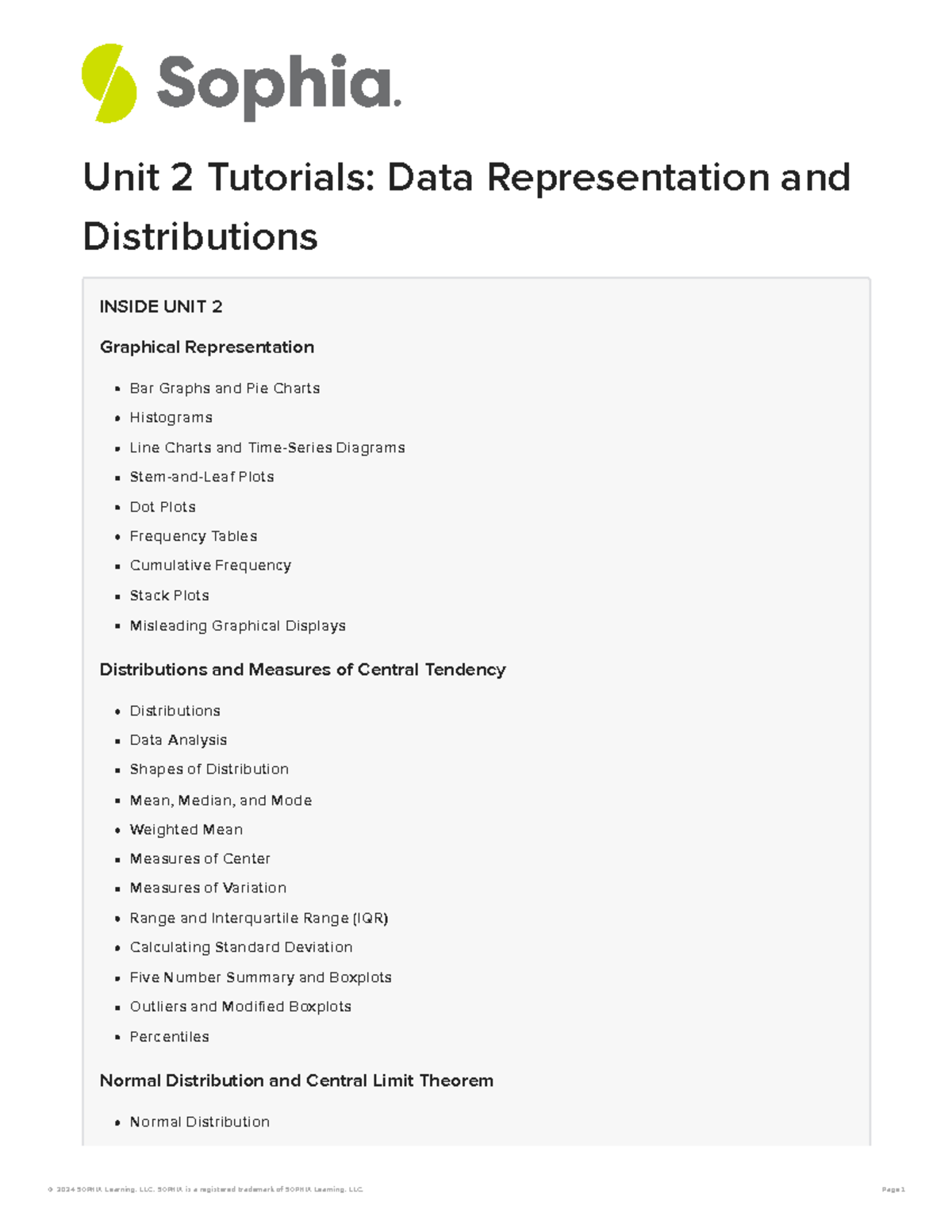 Unit 2 tutorials data representation and distributions - Unit 2 ...