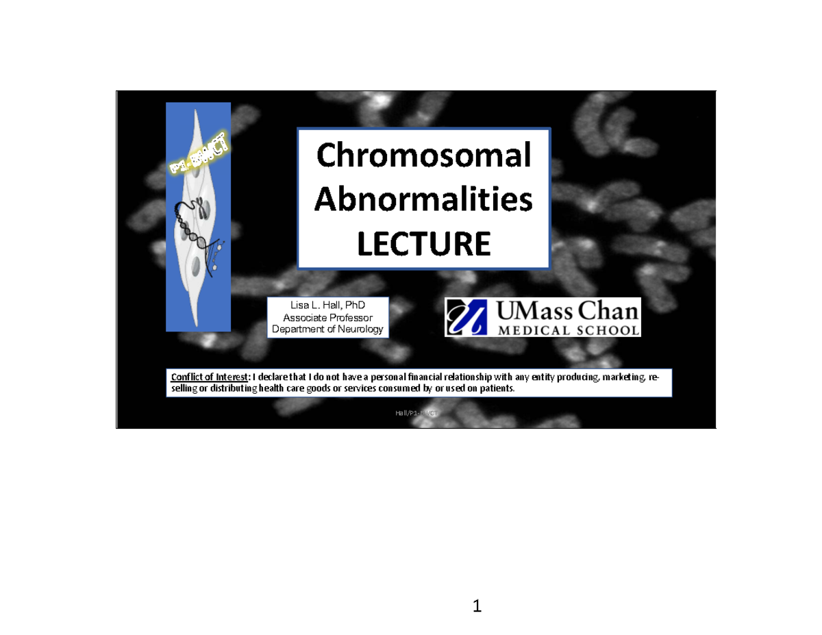 Chromosomal Abnormalities: Structure, Nomenclature & Clinical Outcomes ...