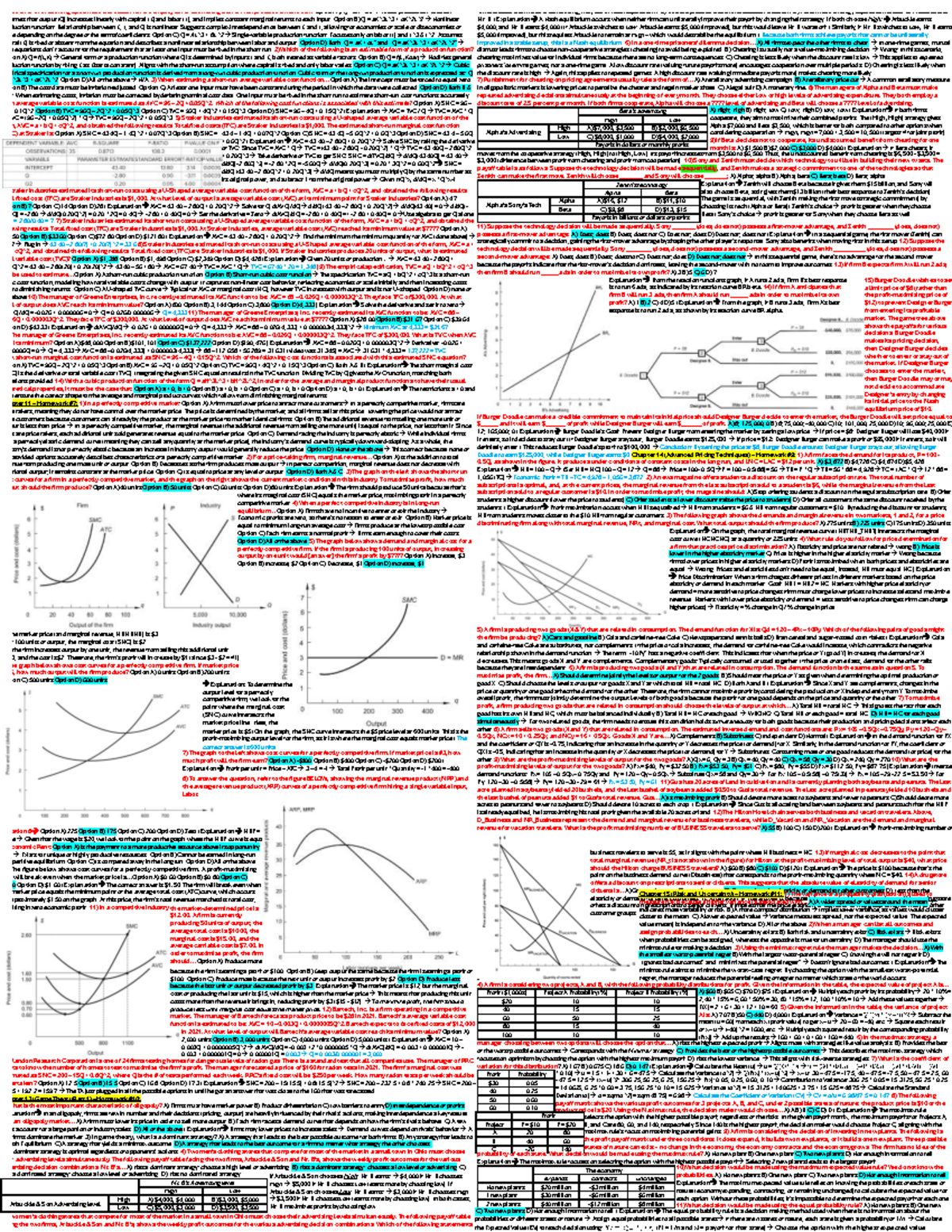 MGE 302: Comprehensive Final Exam Cheat Sheet & Key Concepts Review ...