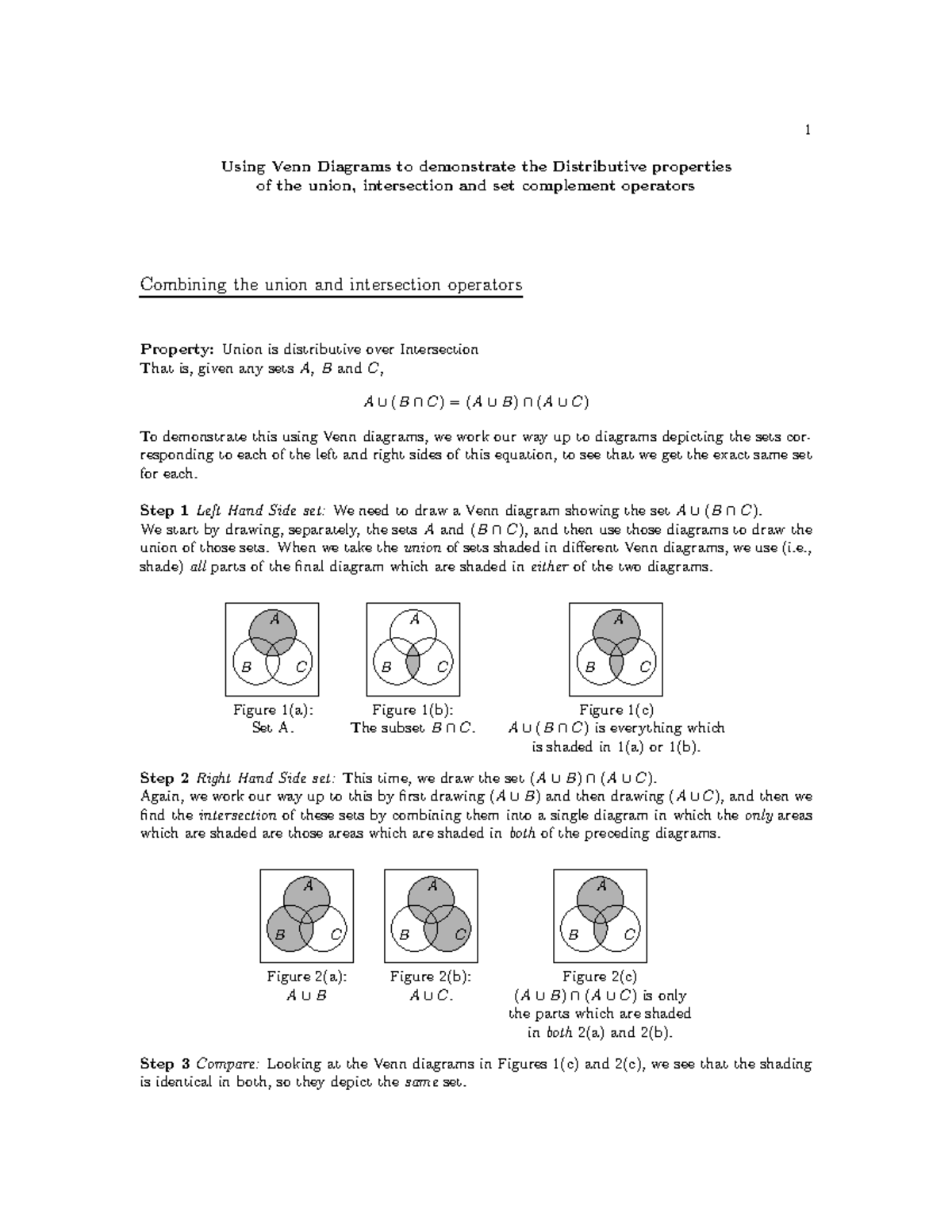 Using Venn Diagrams to Illustrate Set Properties in Math - Studocu
