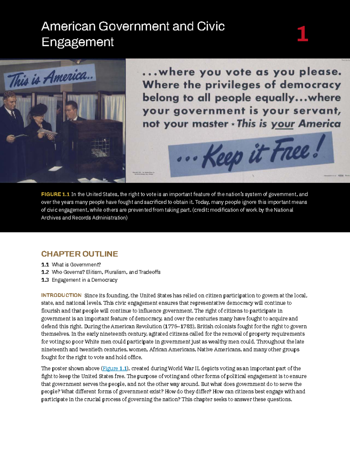 American Government and Civic Engagement: Chapter Overview and Insights ...