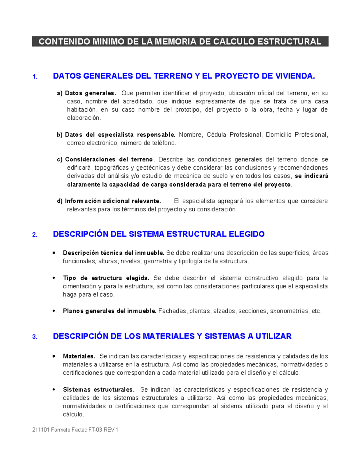 FT-02 REV 1 - Guía Completa para Memoria de Cálculo Estructural - Studocu