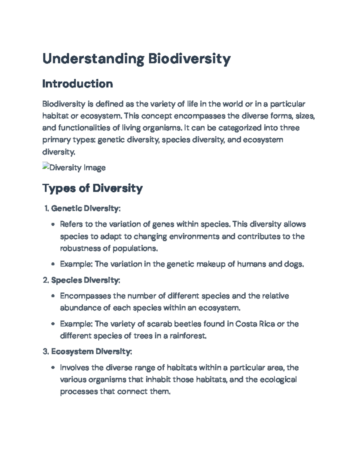 Understanding Biodiversity: Importance, Types, and Classification ...