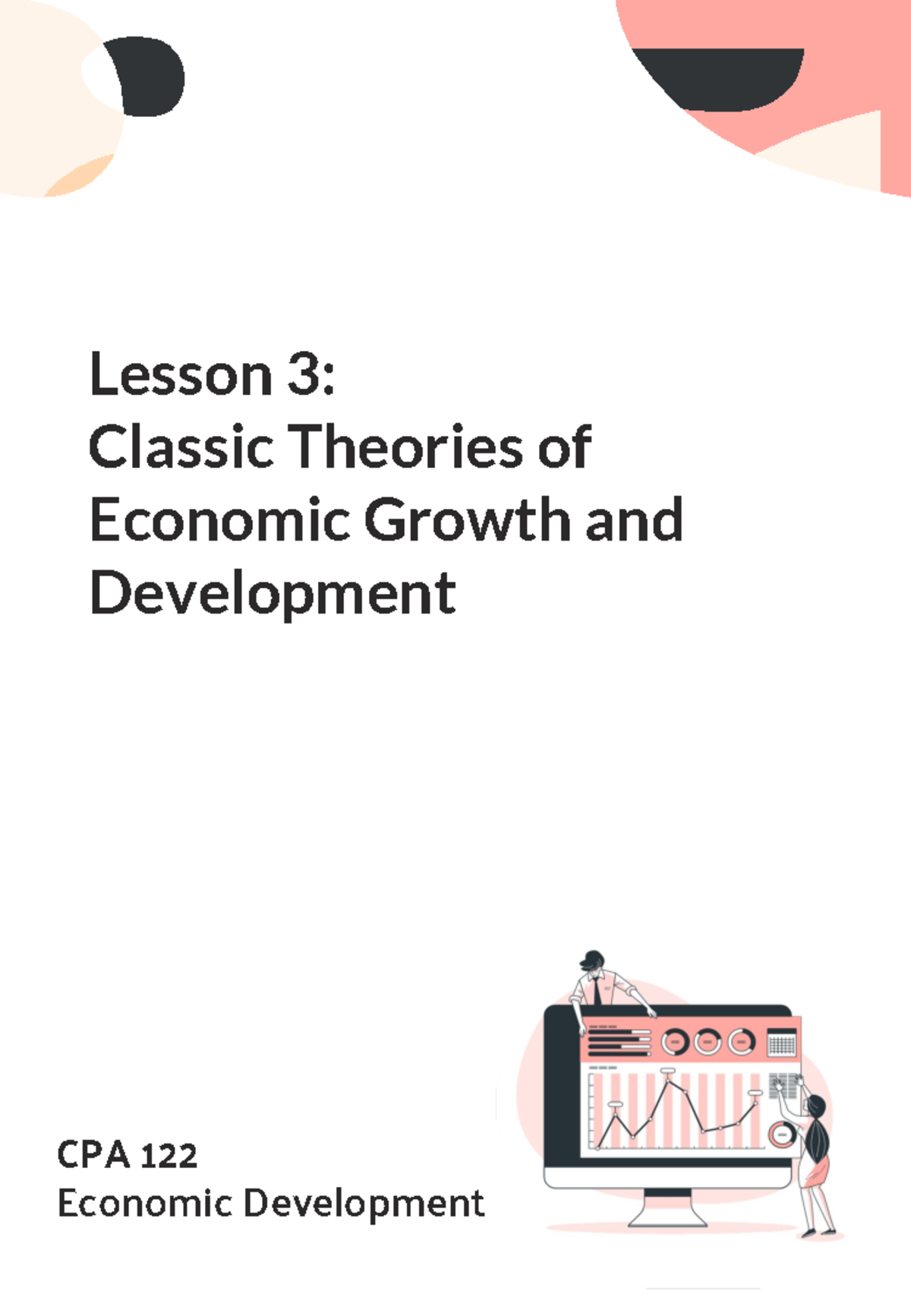 Classic Theories of Economic Growth and Development - CPA 122 Lesson 3 ...
