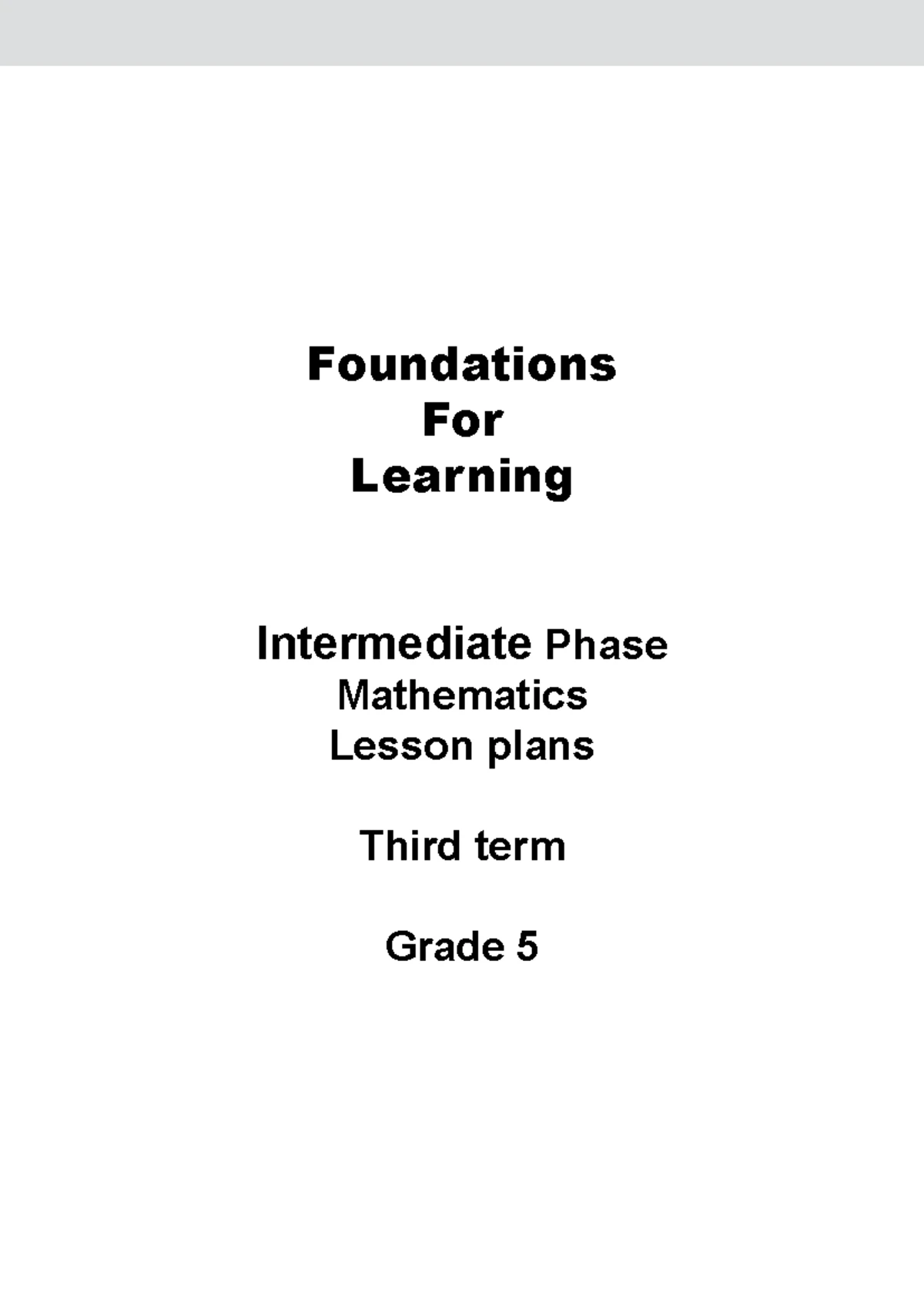 Length Lessons Grade 5 2021 Mathematics Grade 5 Resources Dbe
