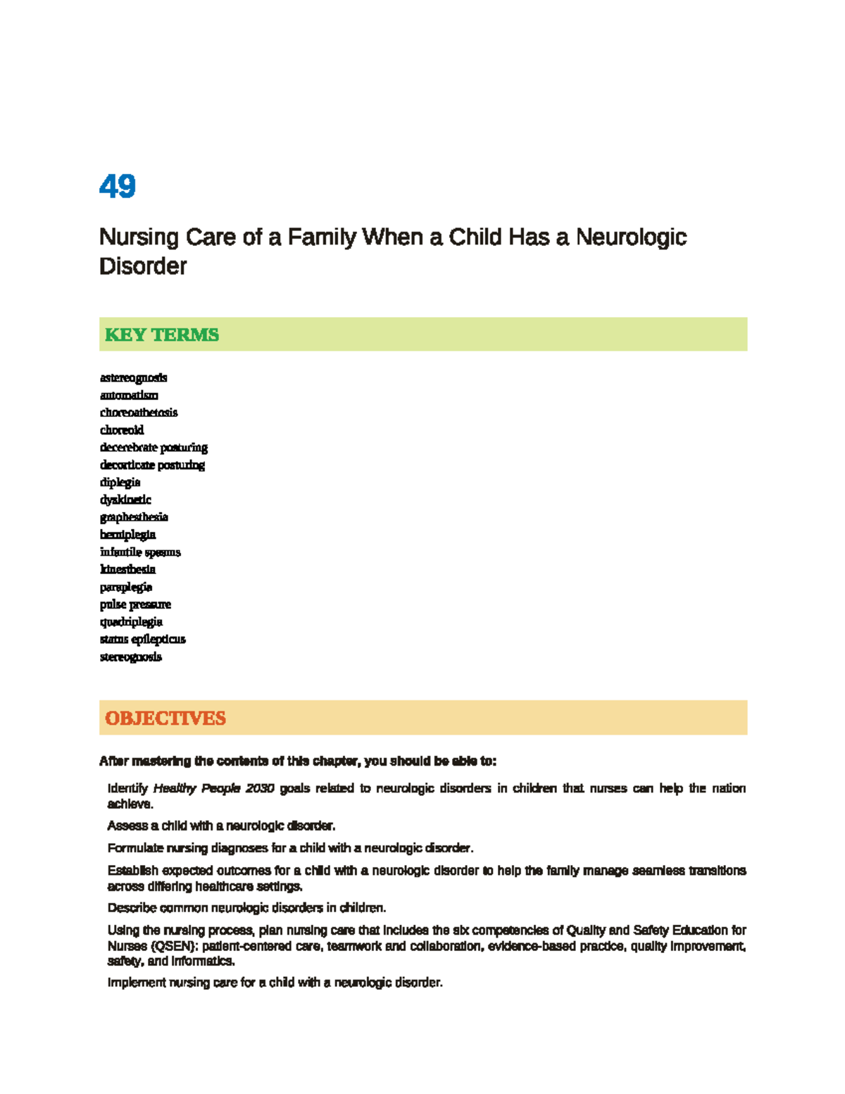 Nursing Care for Children with Neurologic Disorders - Studocu