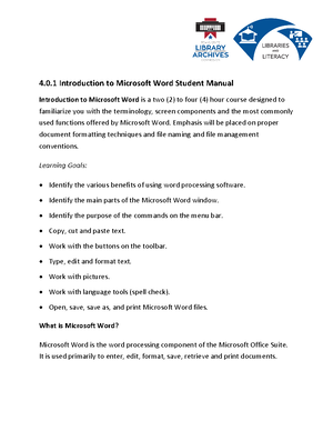 Ms word exercise 1 - studies note - List of Microsoft Word Exercises ...