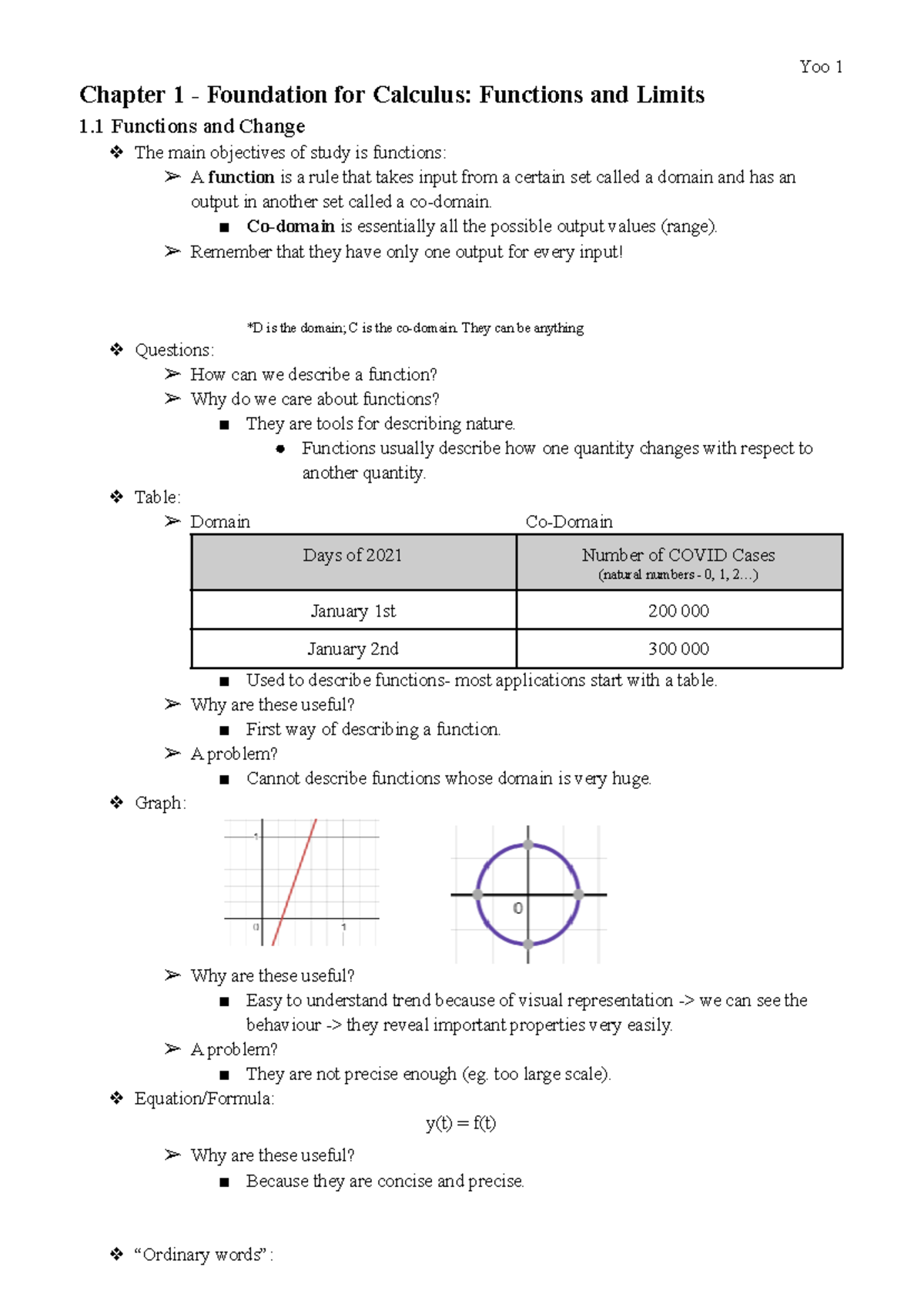 MAT135 Lecture 1: Introduction to Functions and their Properties - Studocu