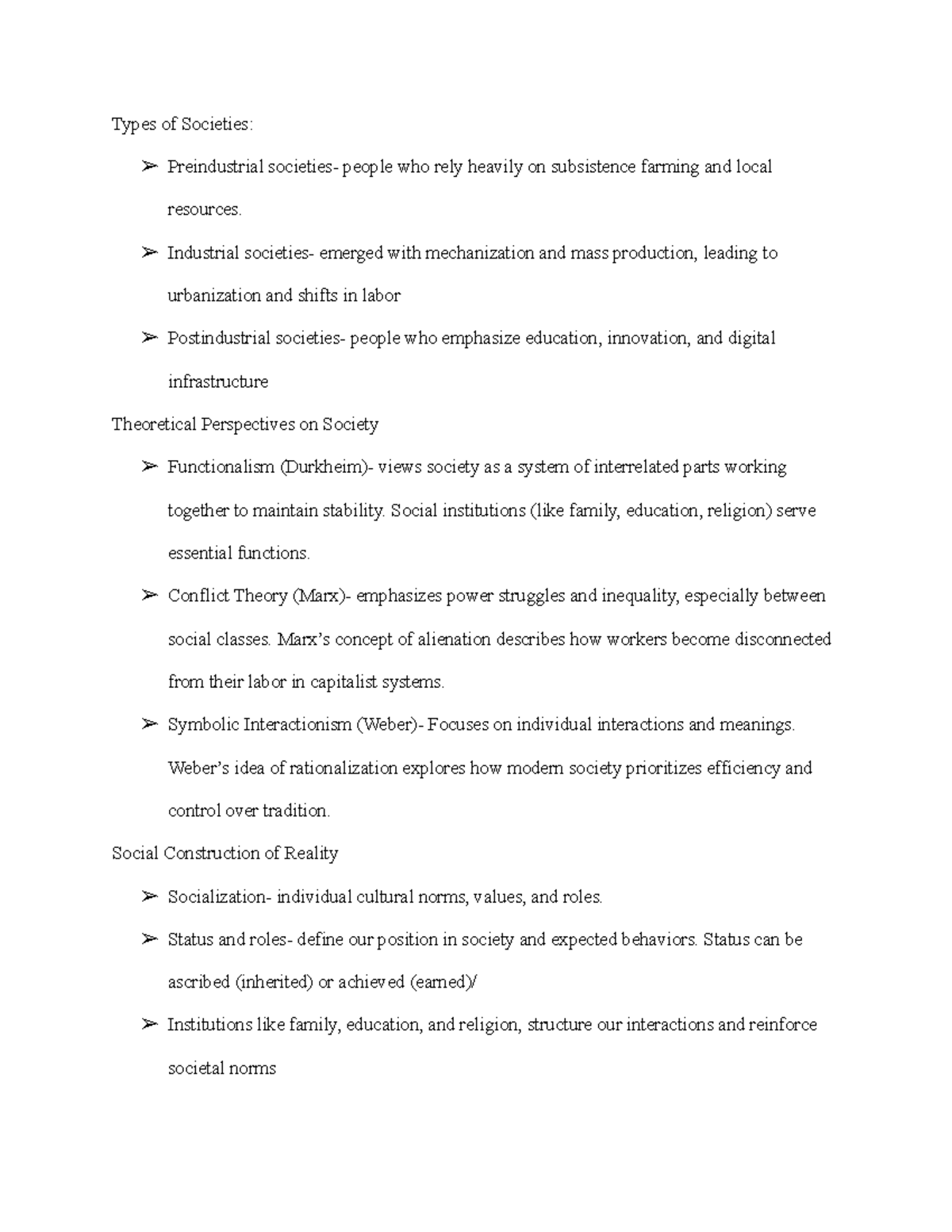 Chapter 4: Types of Societies and Theoretical Perspectives on Society ...