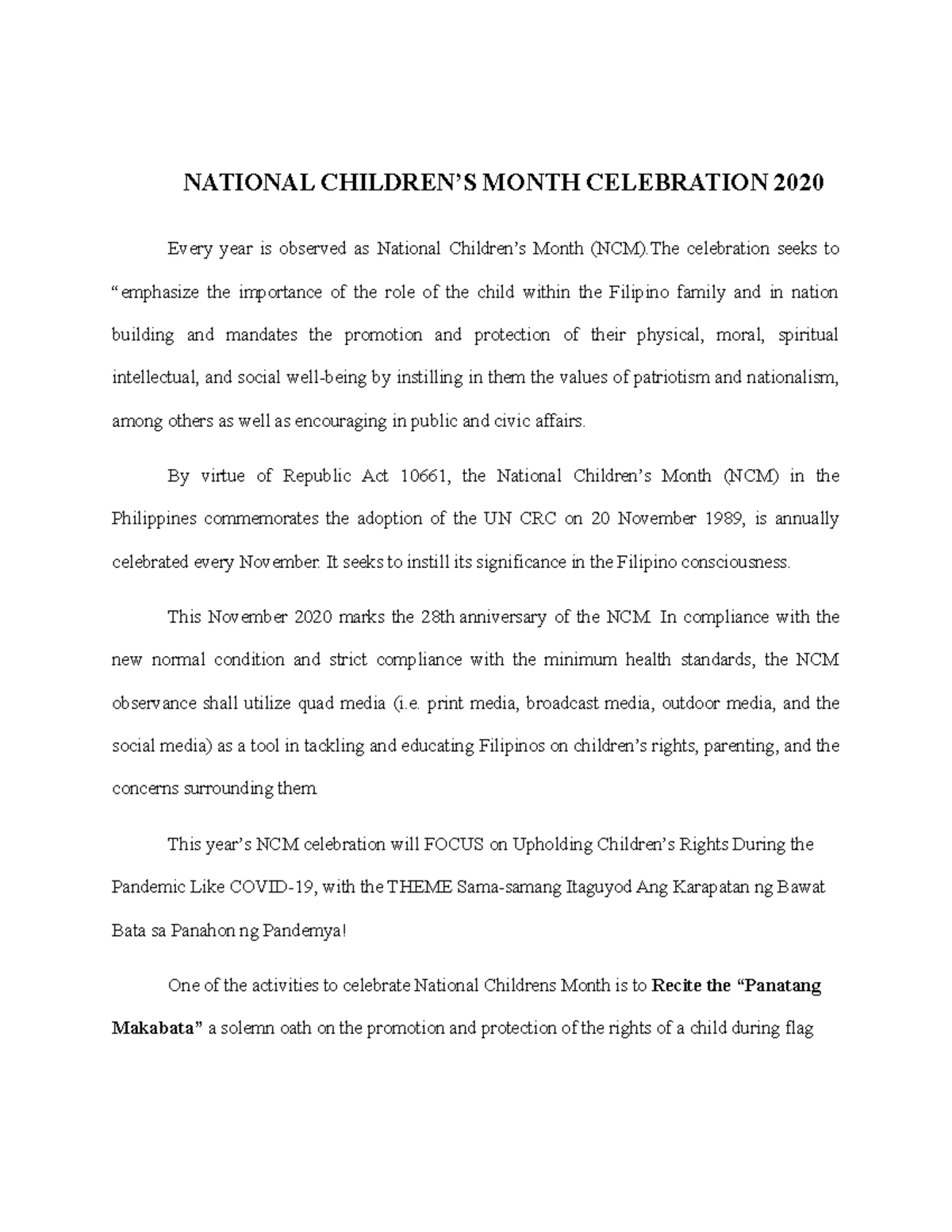 OJT Narrative Report - CHAPTER 1: INTRODUCTION On the Job Training is a ...