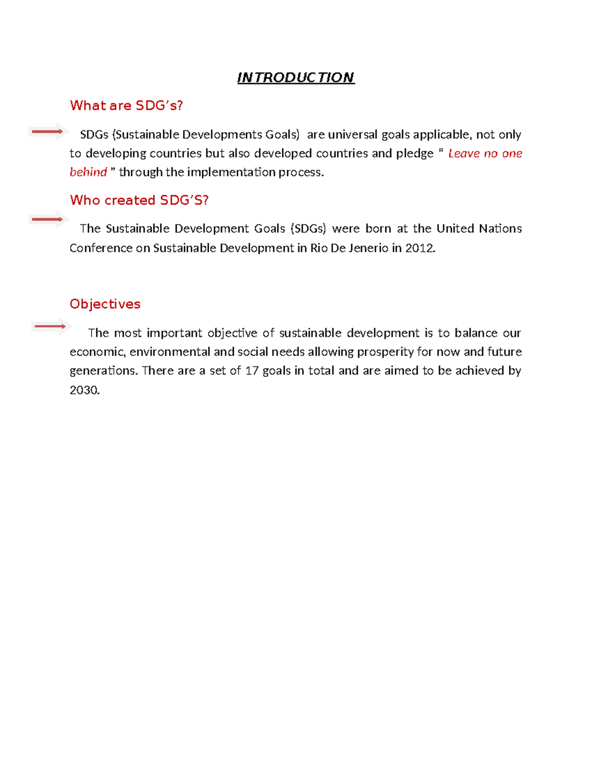 SDG Overview and Comparison: India vs UK - EVS Sem 1 - Studocu