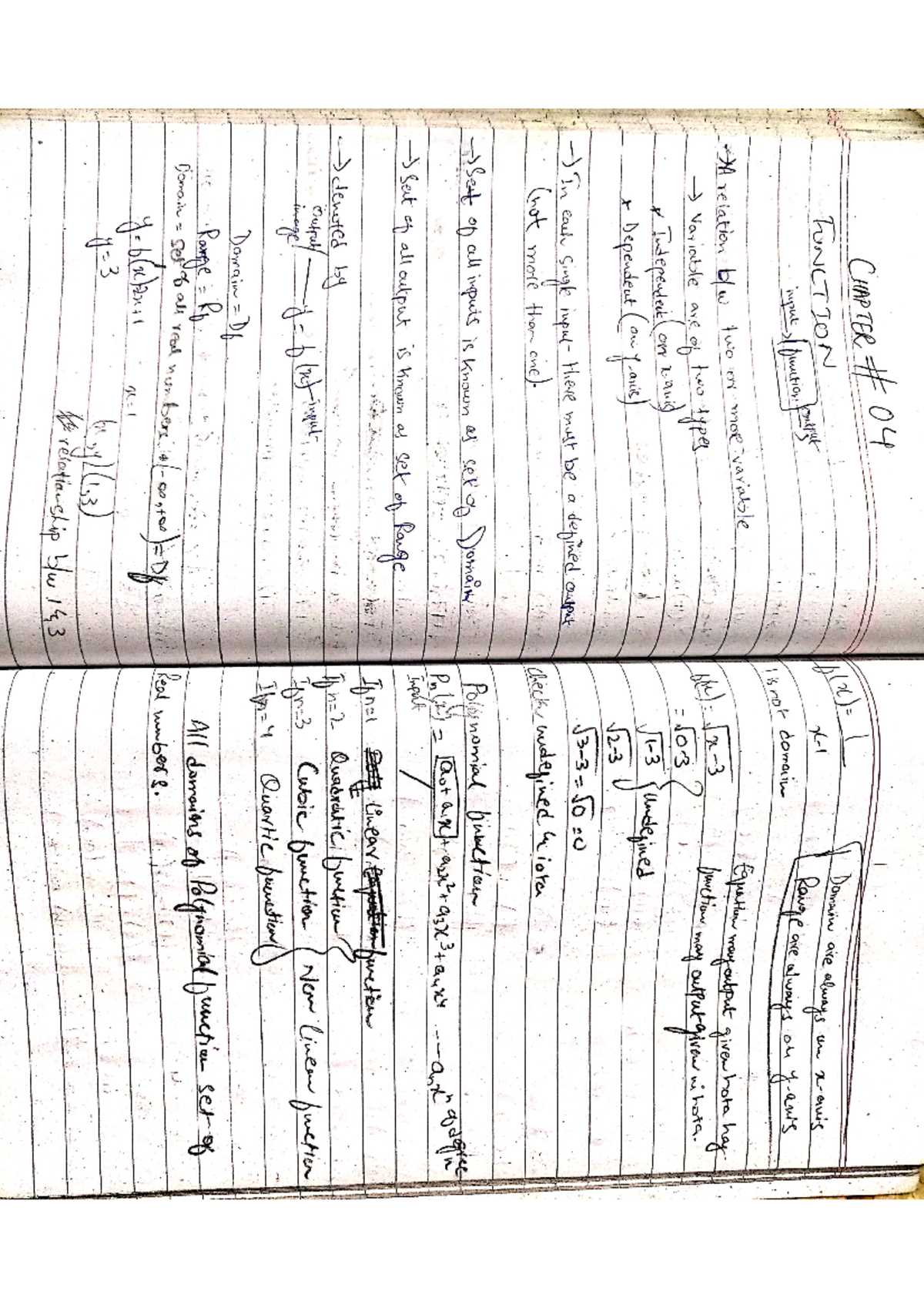 Budnick (Chapter 4) - I need books - CHAPTER 04 FUNCTION Domain are ...