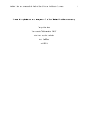 MAT 240 Module Five Assignment Template - Hypothesis Testing for ...