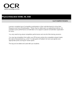 National mock exam 2024 btec sport level 3 unit 1 - BTEC Level 3 Sport ...