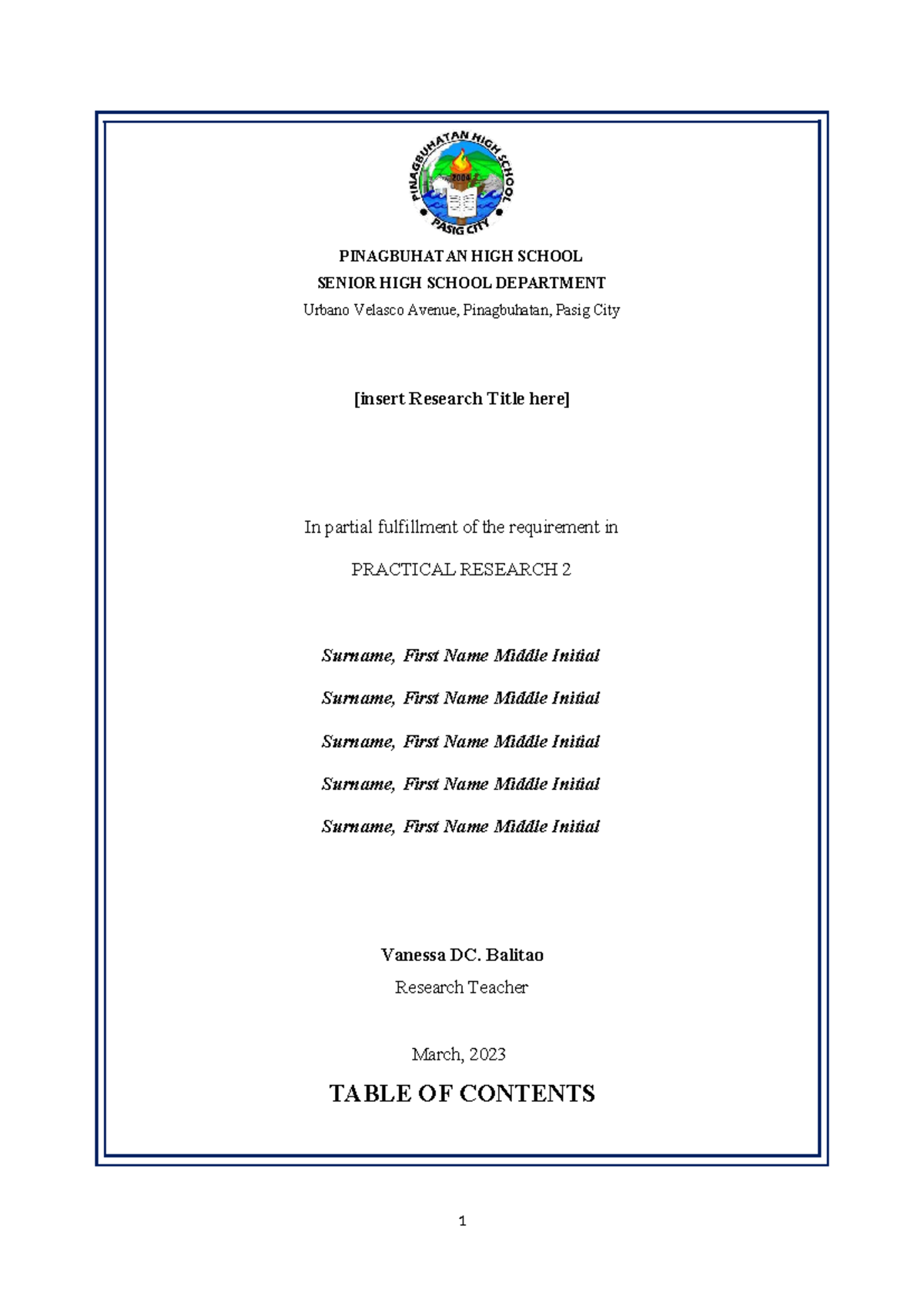 Effects of Mentoring Program on Adversity Quotient in PRACTICAL ...