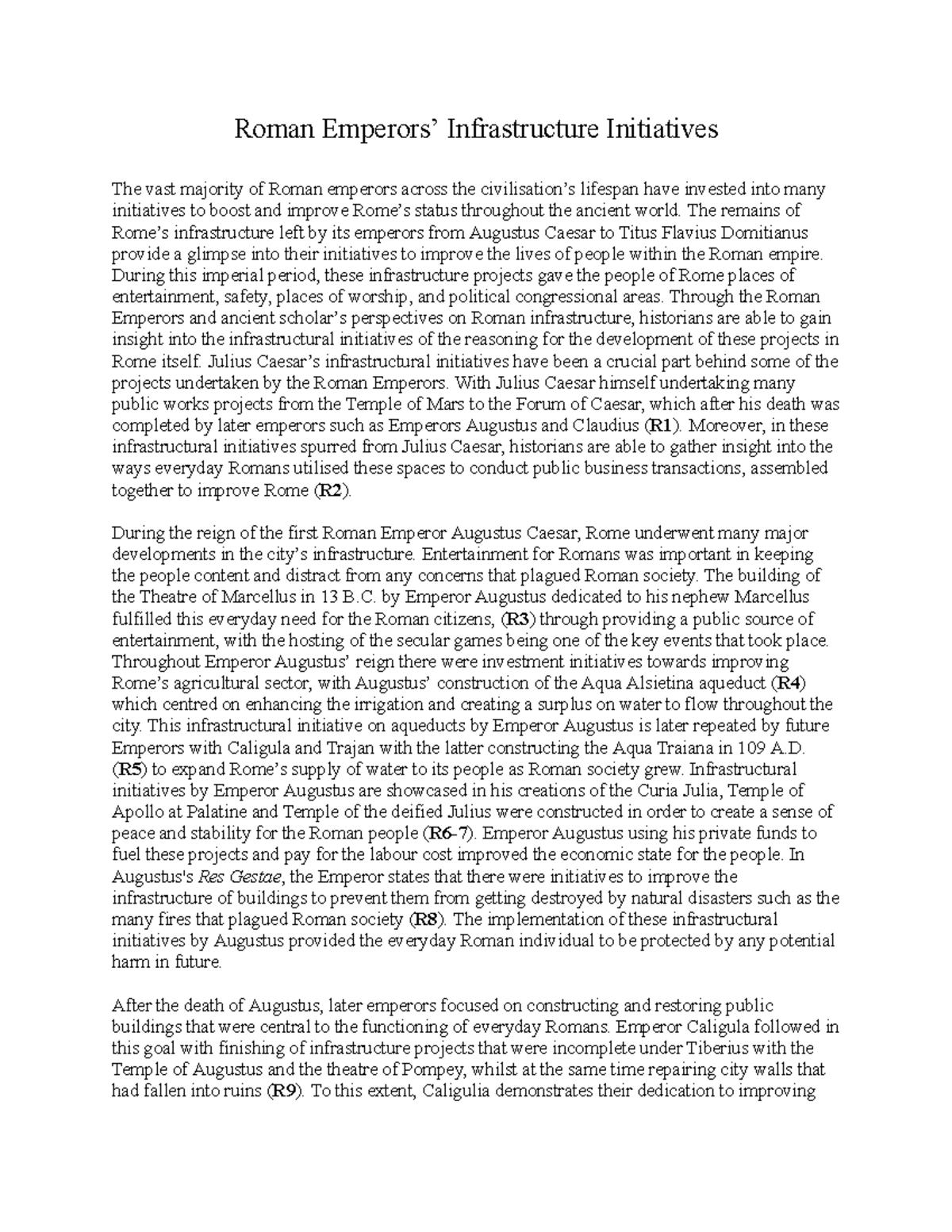 AHIS2225 Infrastructural Initiatives of Roman Emperors: A Portfolio ...