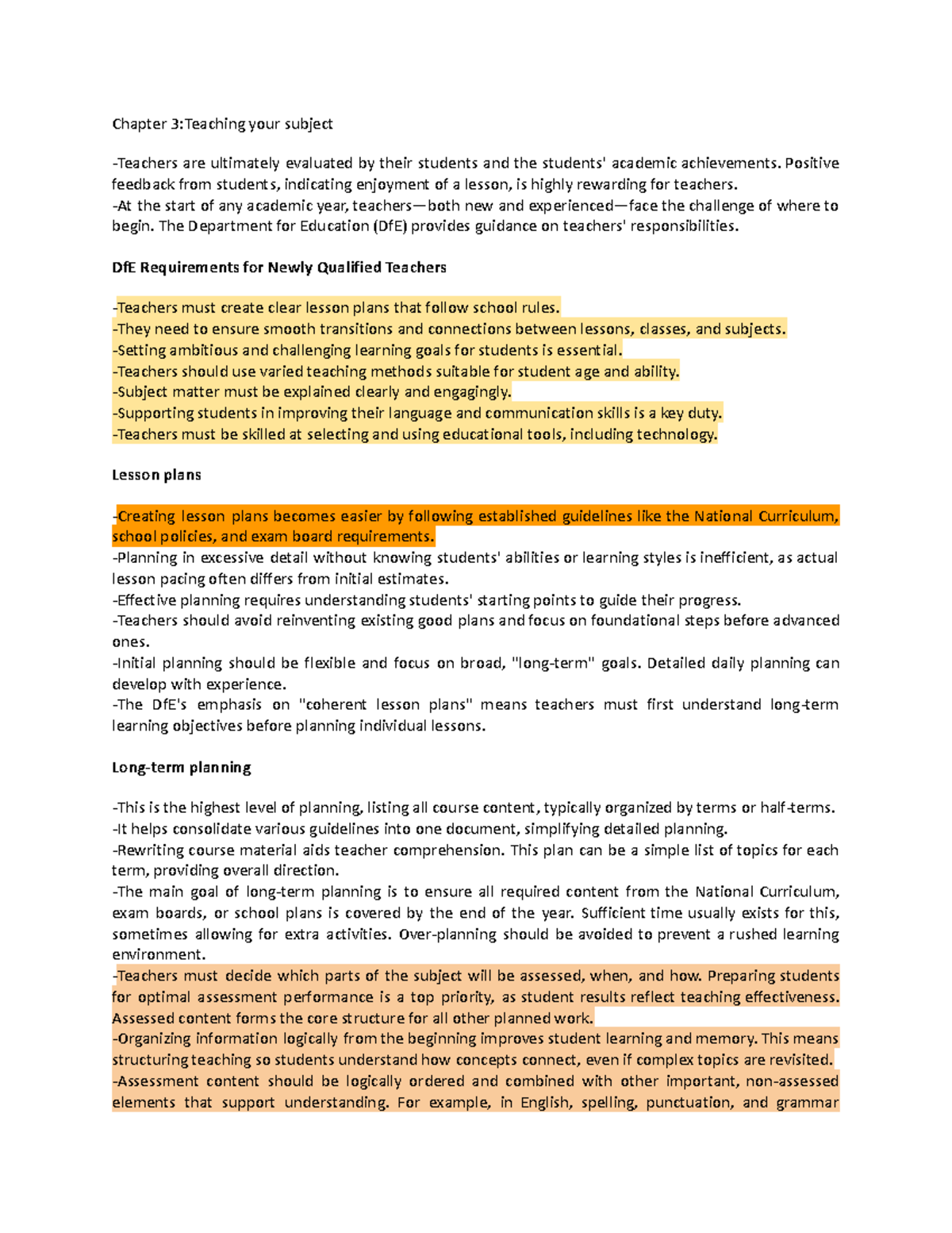 Chapter 3: Effective Lesson Planning for Newly Qualified Teachers (NQT ...