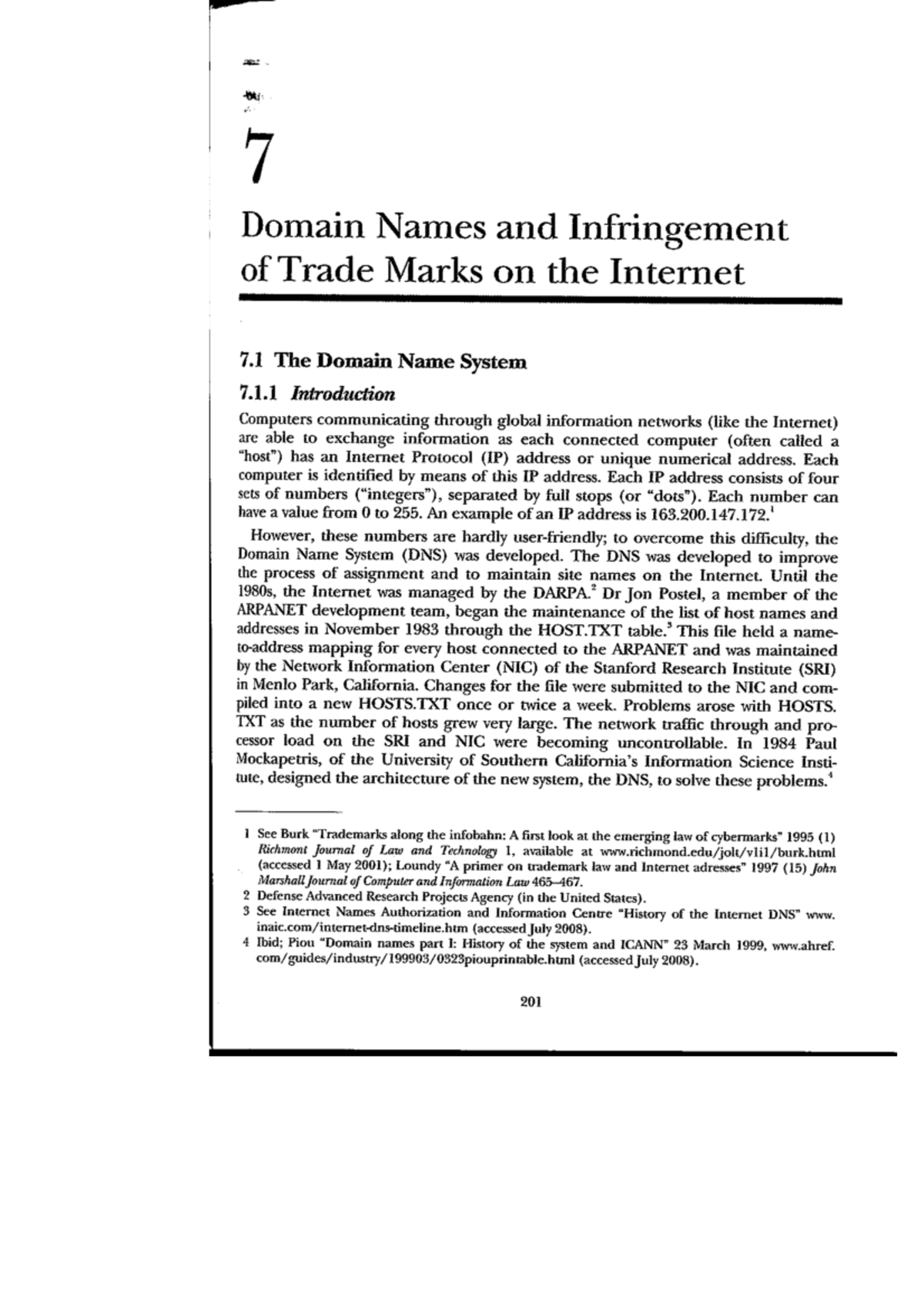 LML4810 Midterm Study: Domain Names & Trademark Infringement Analysis ...