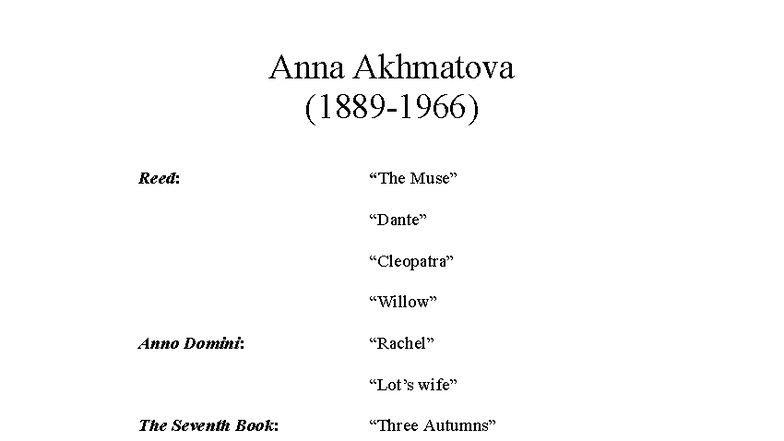Anna Akhmatova Poems Analysis: Themes, Imagery, and Translation ...