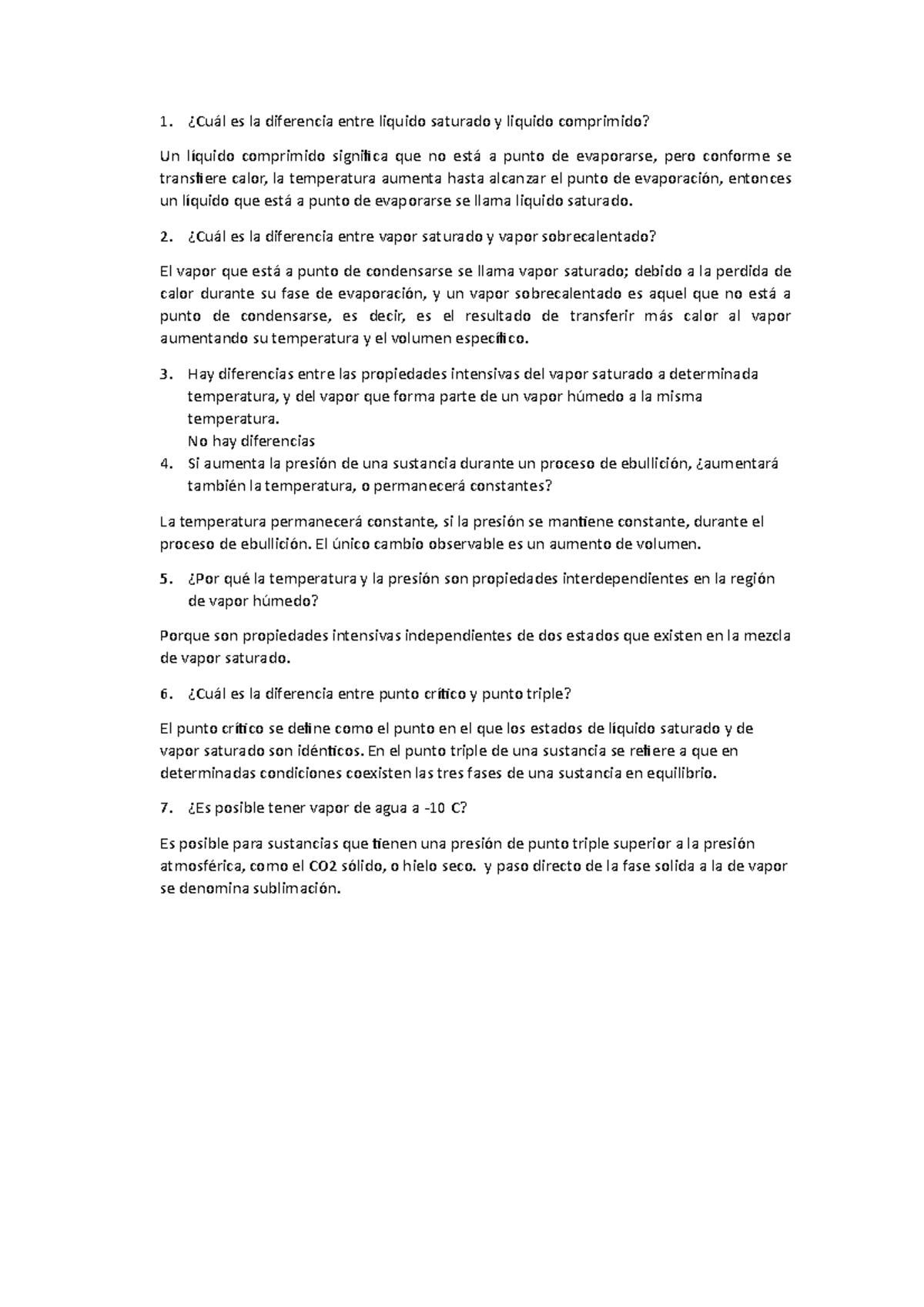 Diferencias Entre Líquido Saturado y Líquido Comprimido: Estudio ...