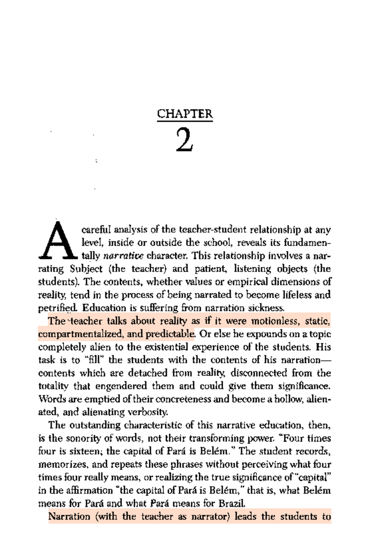 CHAPTER 2: Analyzing the Banking Concept of Education in Freire's Work ...