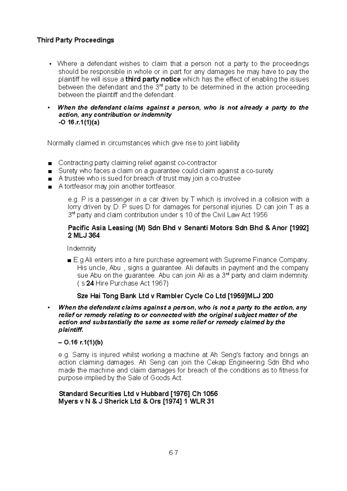 Third Party Proceedings Overview: Key Concepts & Case Examples - Studocu