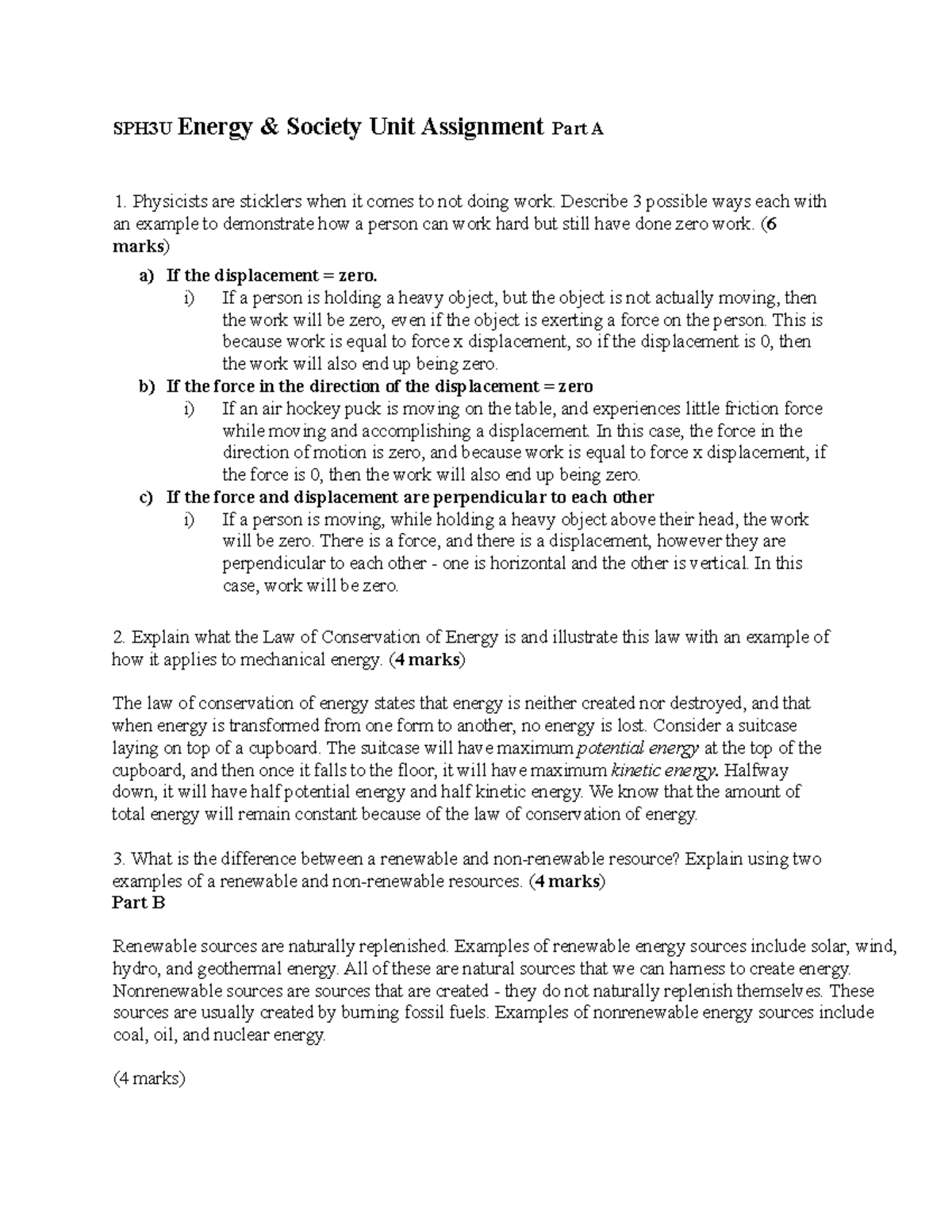 SPH3U - Energy Take-home Quiz 2022-01-19 16 34 30 - SPH3UEnergy ...