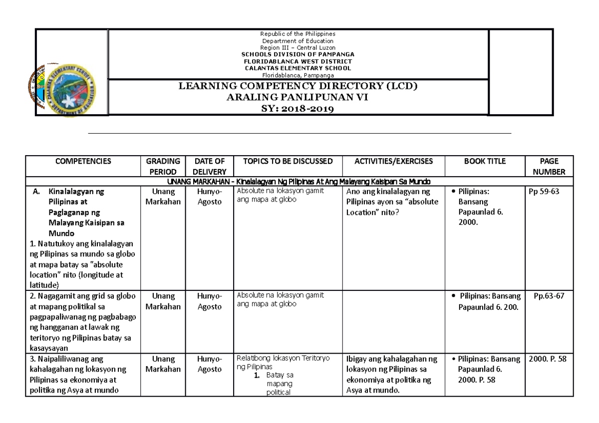 LCD APAN VI 2018 2019 - dsadasd - Department of Education Region III ...