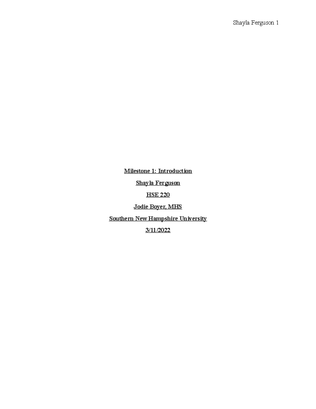 Final project for communications - Milestone 1: Introduction Shayla ...