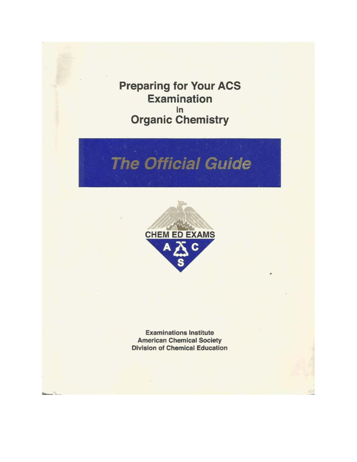 ACS CHEM Final Exam Prep: Organic Chemistry Practice Materials - Studocu