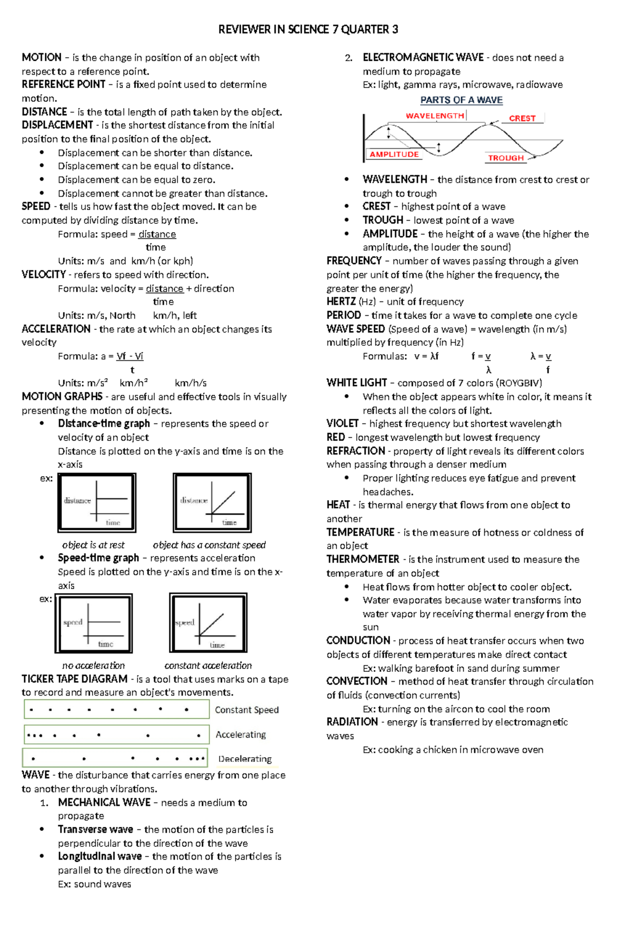 Reviewer IN Science 7 Quarter 3 - REVIEWER IN SCIENCE 7 QUARTER 3 ...