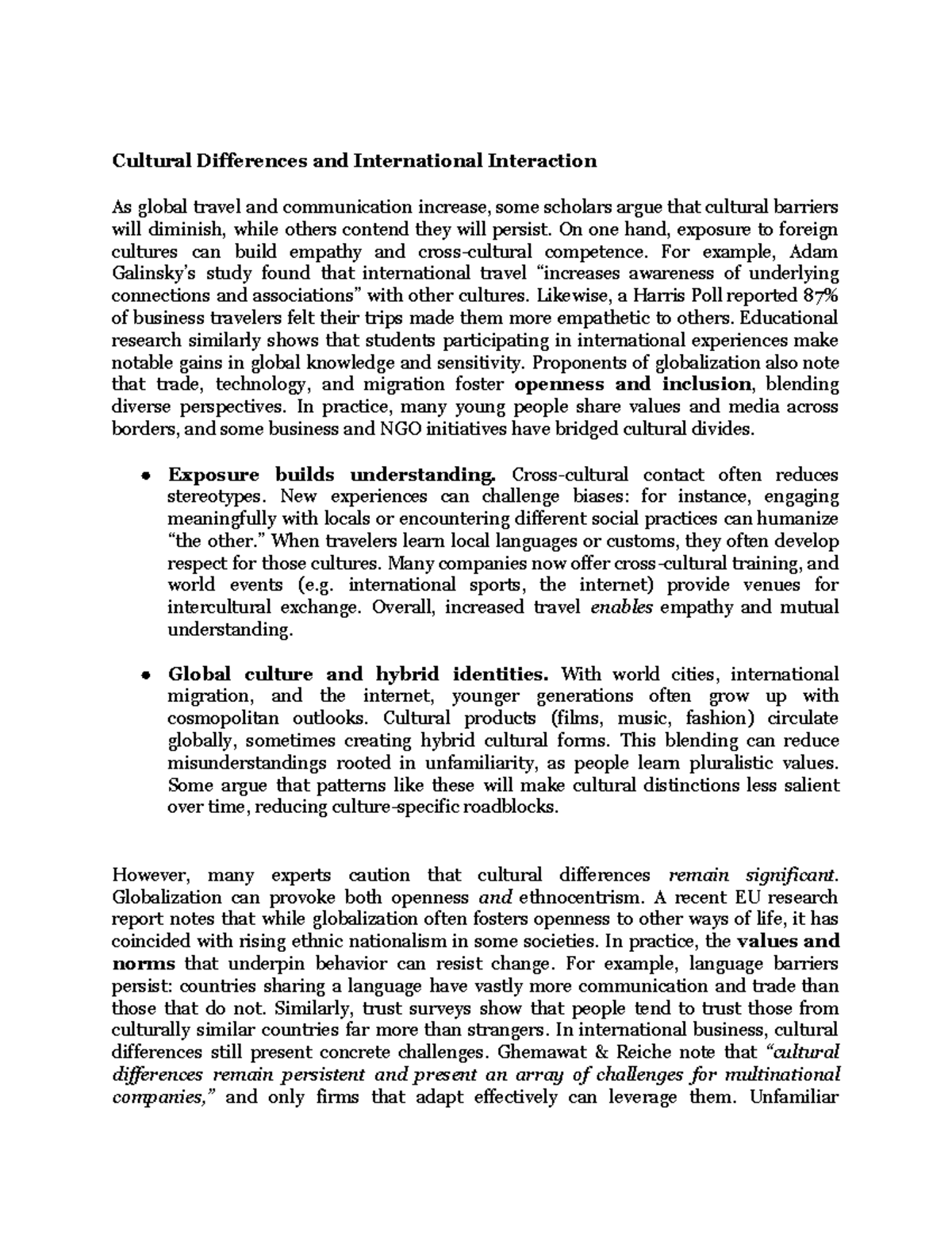 Cultural Differences in International Business: A Vietnam Case Study ...