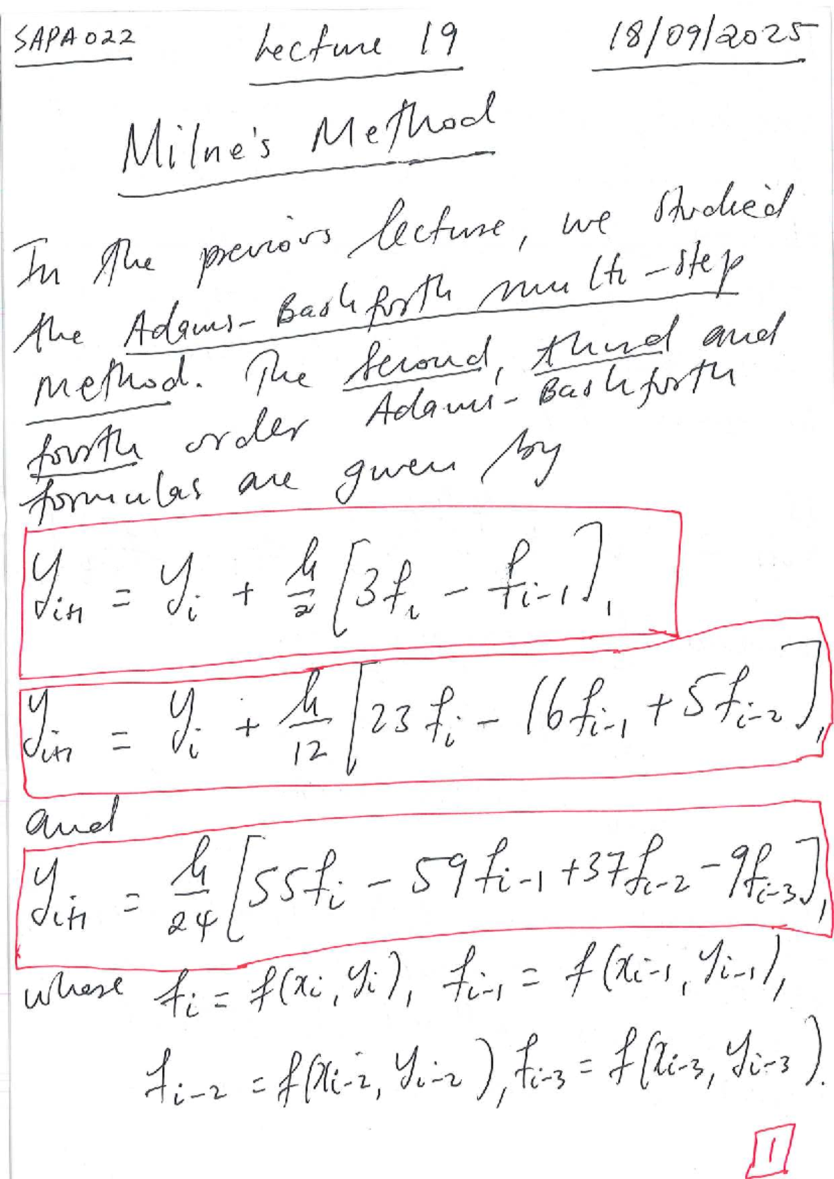 SAPA022 Lecture 19 - Barkforth Method and Practice Problems - Studocu