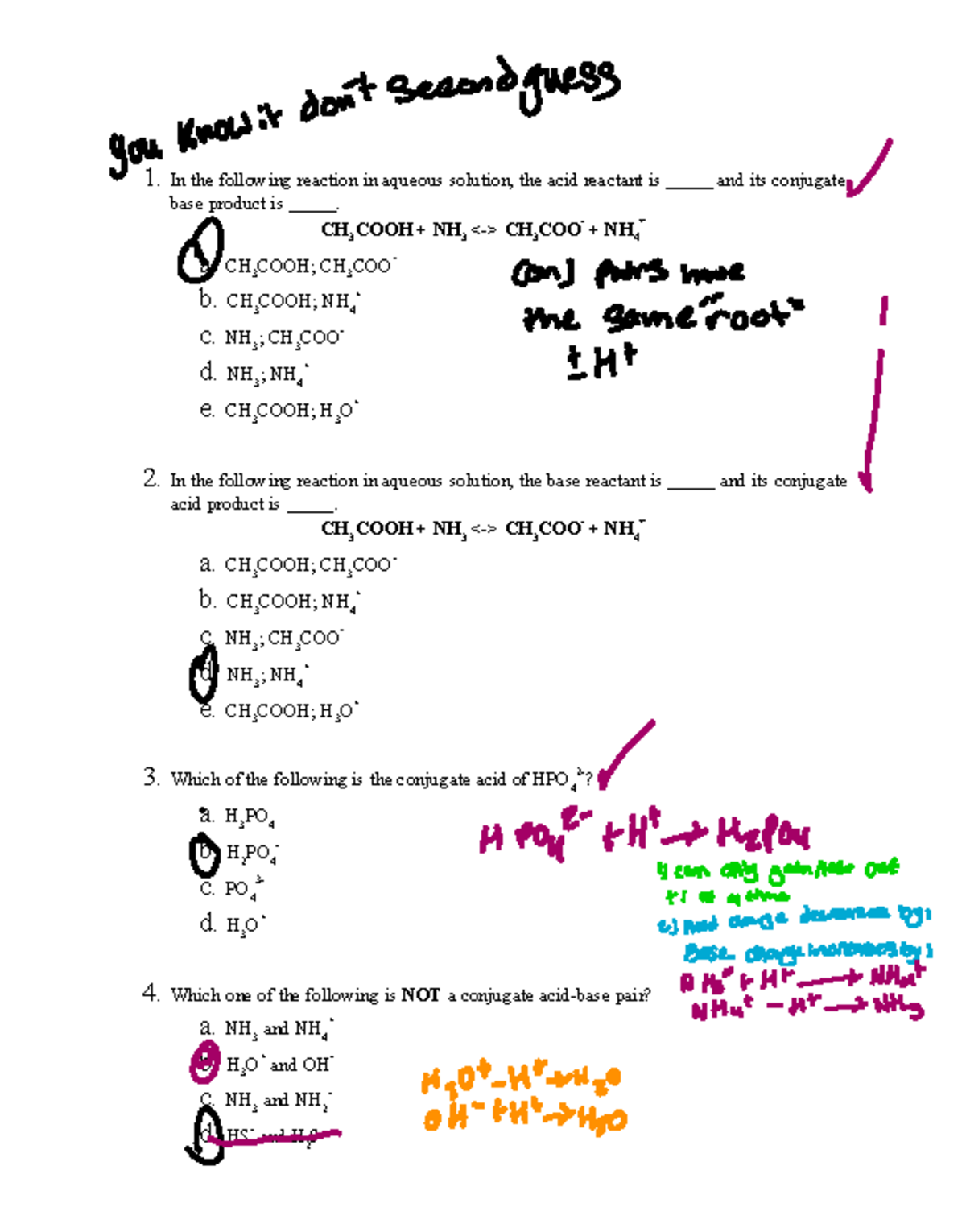 Recitation-7 - Figuring out is solutions are aqueous and looking at K ...