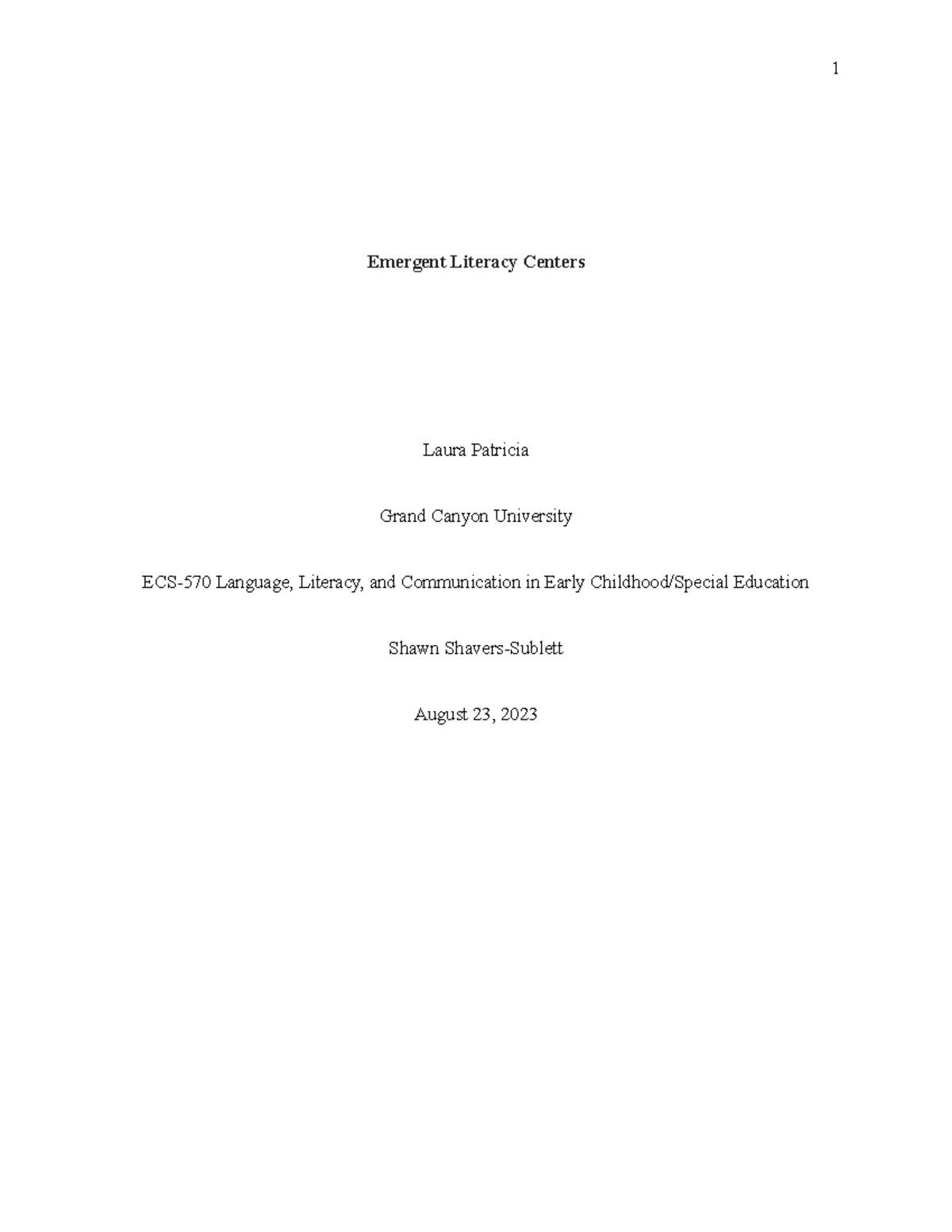 Emergent Literacy Centers: Stages of Writing Development and Activities ...