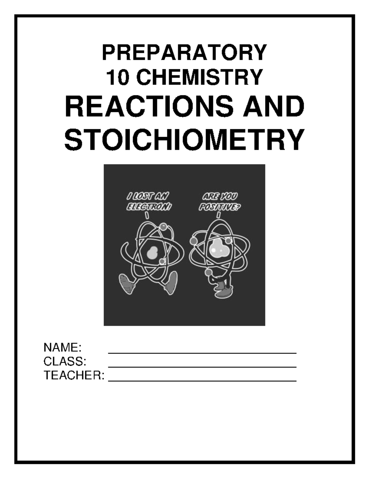 Prep10Chem - Balancing Reactions & Stoichiometry Guide - Studocu