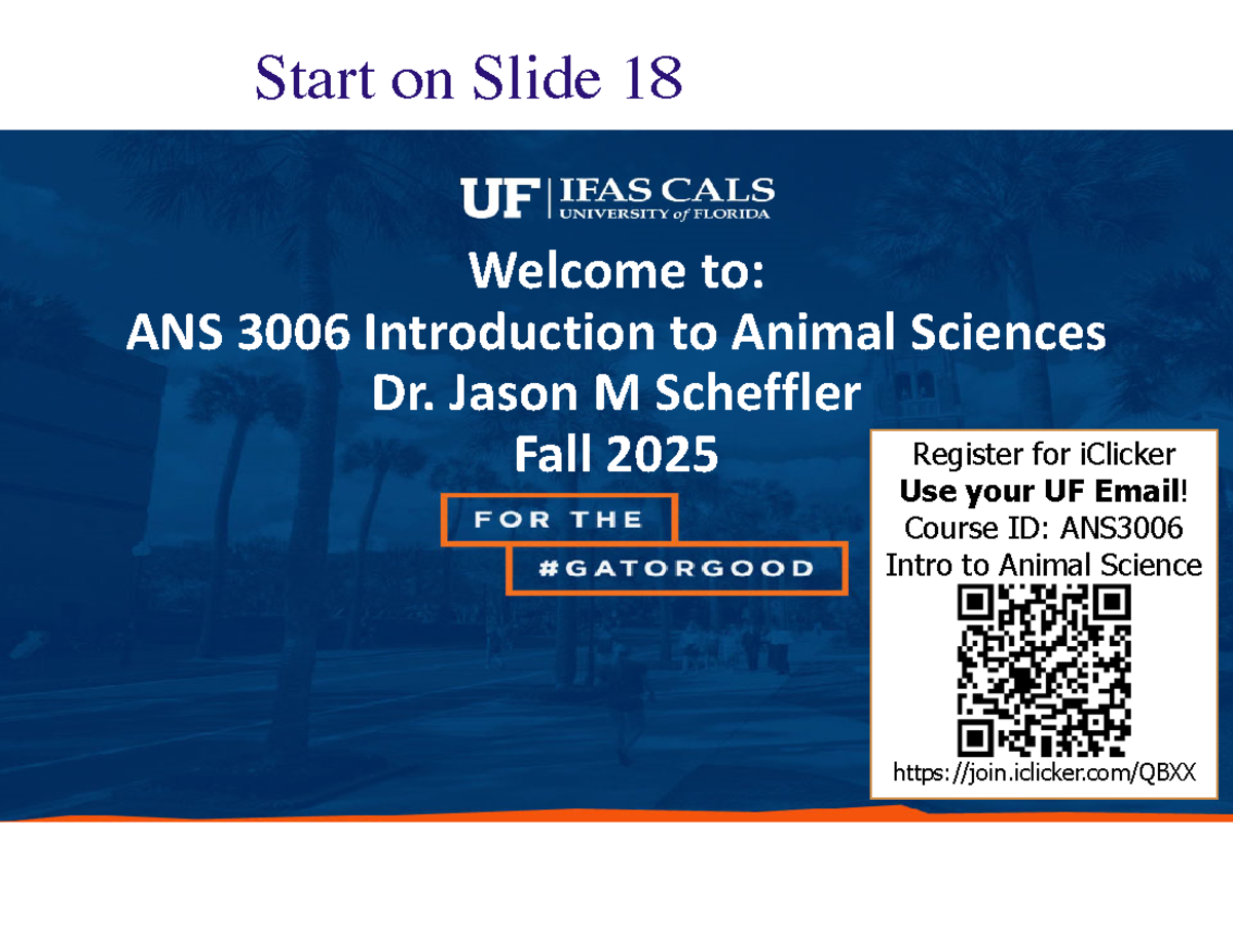 ANS 3006 Fall 2025: Intro to Animal Sciences Syllabus Overview - Studocu