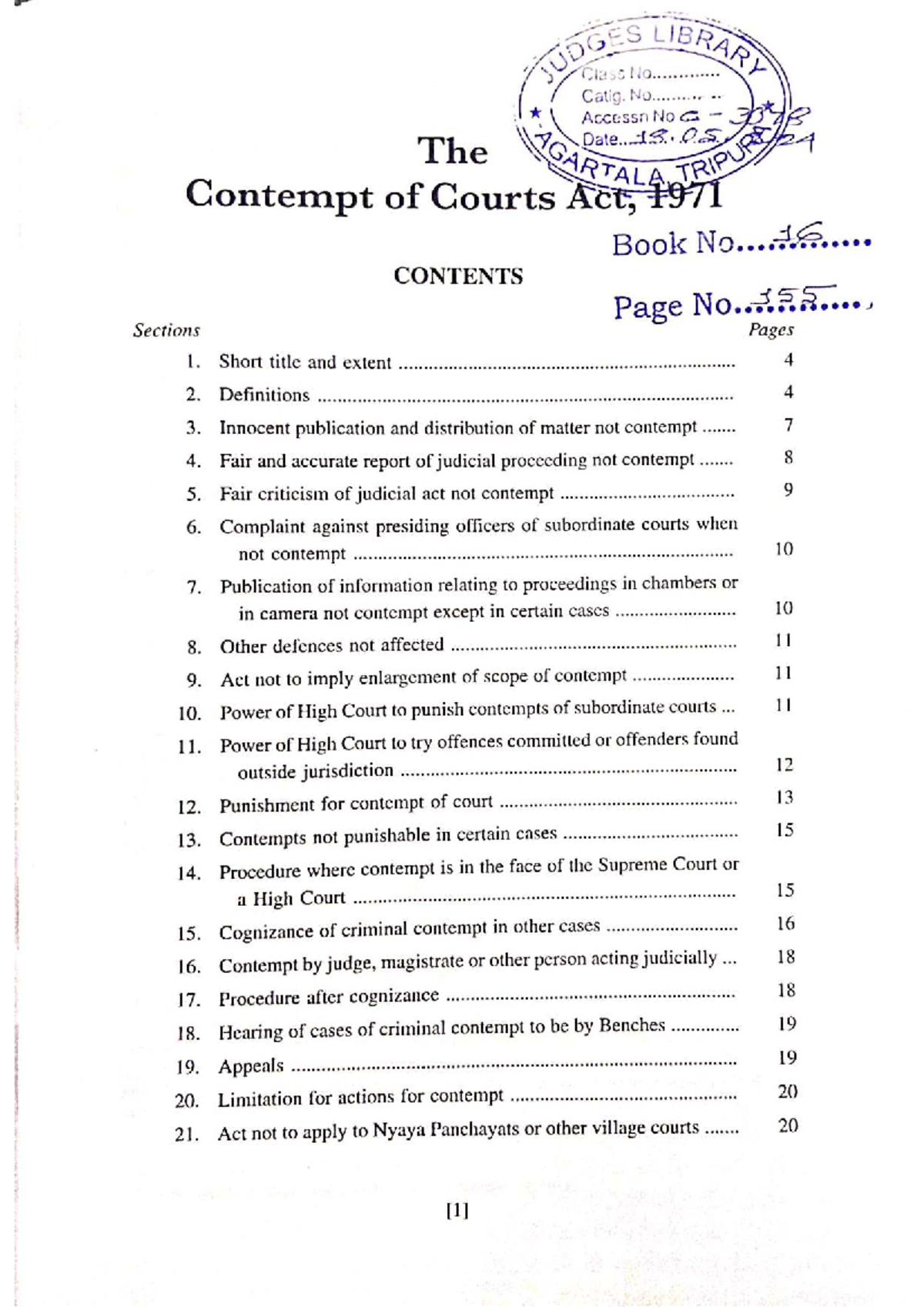 Contempt of Courts Act, 1971: Comprehensive Overview and Analysis - Studocu