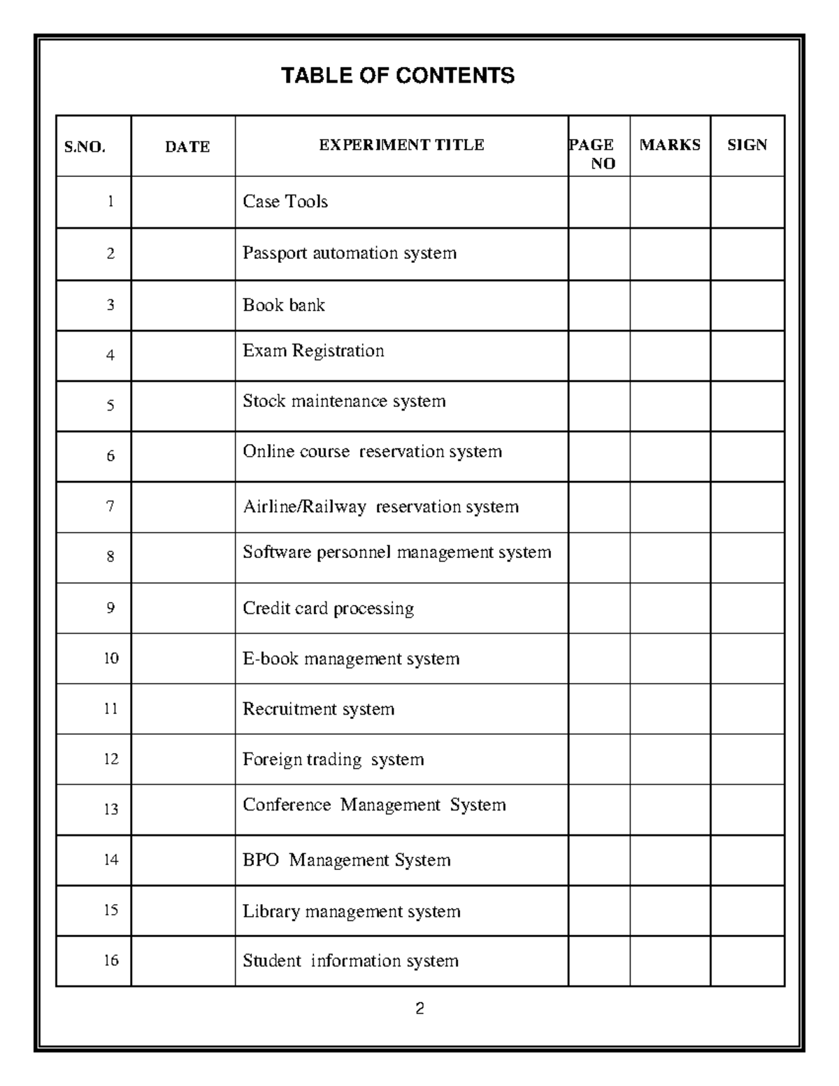 CCS356 OOSE LAB Manual: Case Tools & Passport Automation System - Studocu