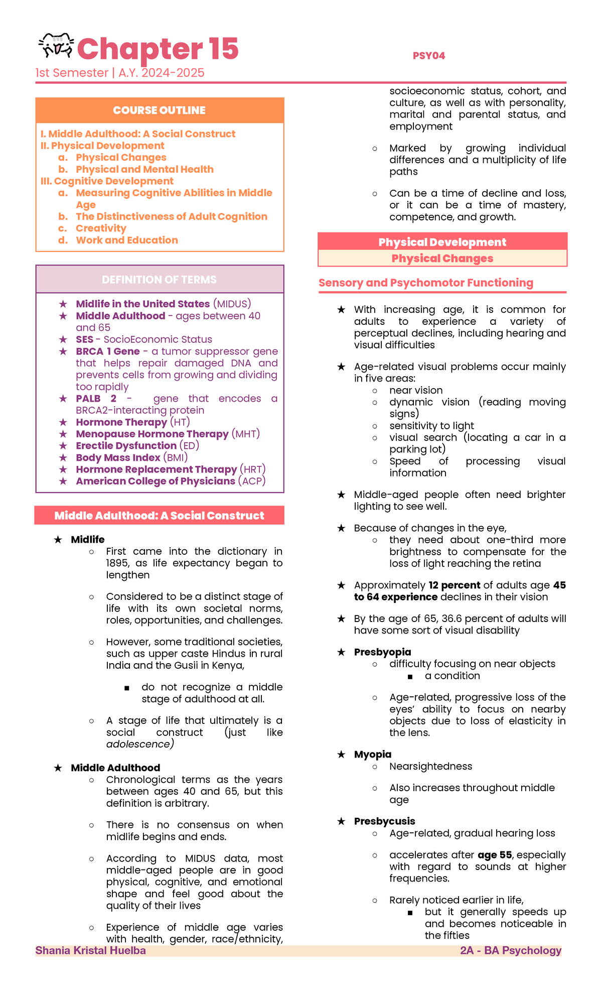 Chapter 15 (PSY04) - Summary Experience Human Development - Chapter 15 ...