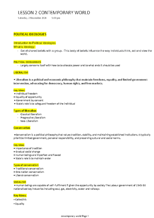 Lesson 3 Contemporary World - The Globalization of Economic Relations ...