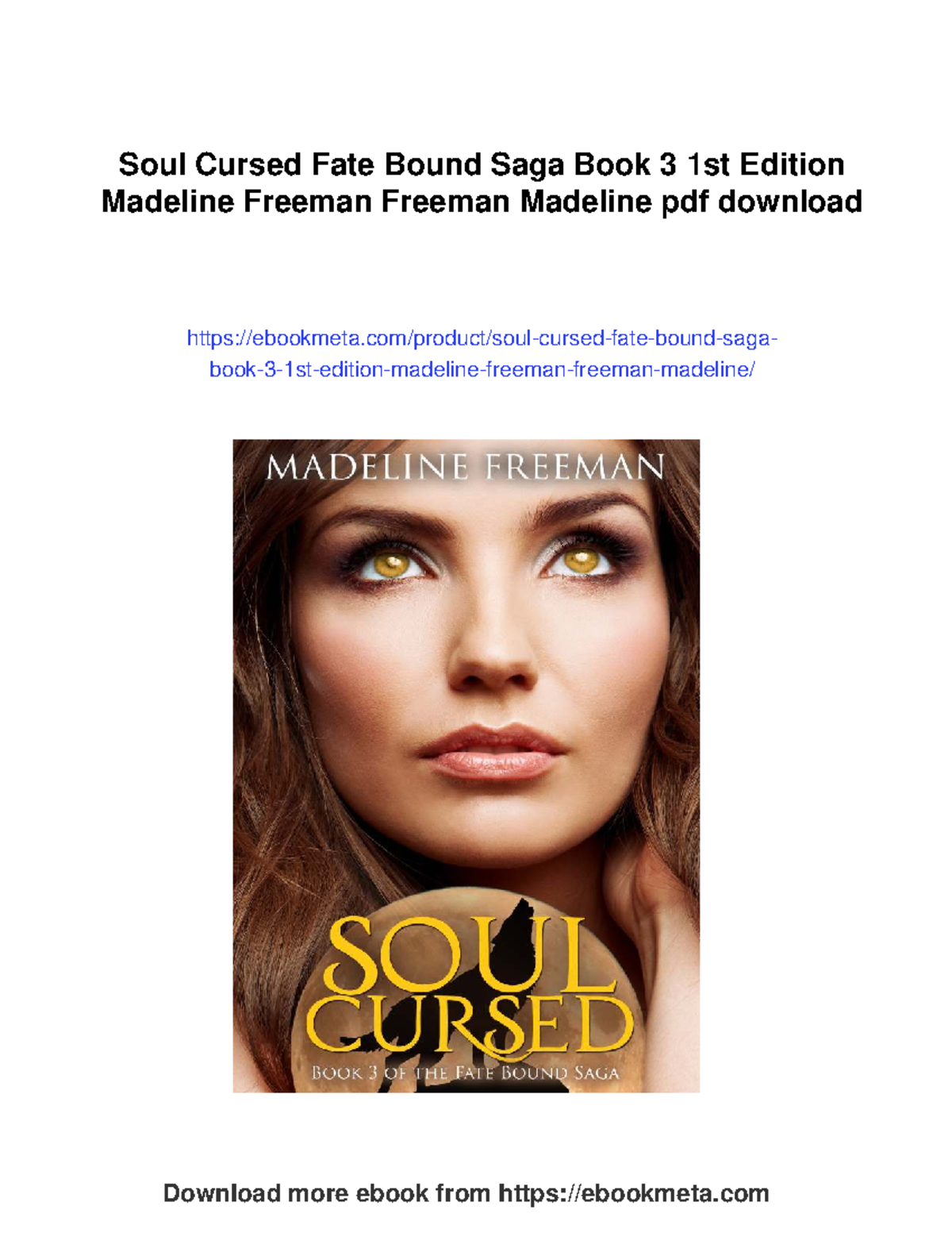 Soul Cursed Fate Bound Saga Book 3: A Journey Through Darkness - Studocu