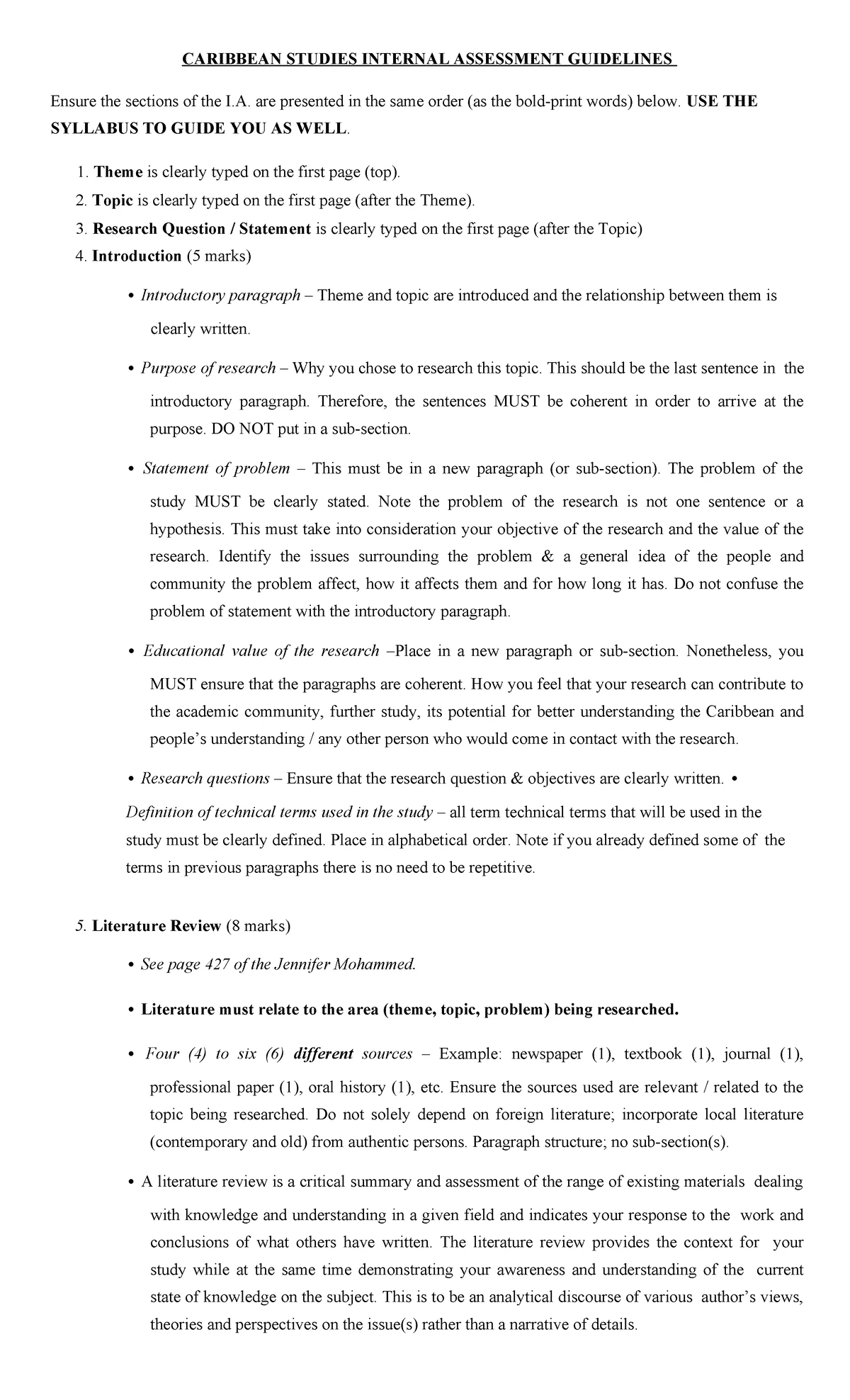 Sociology CAPE IA: Impact of Online Learning on Grade 11 Students - Studocu