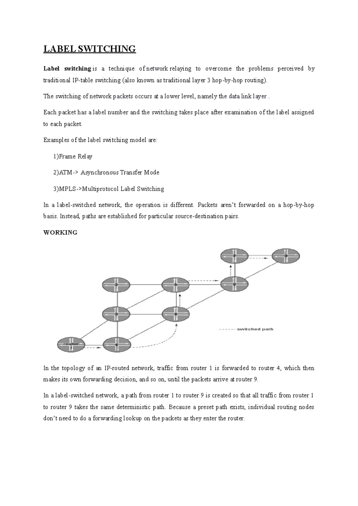 Modul 4: Label Switching in Network Routing Techniques - Studocu