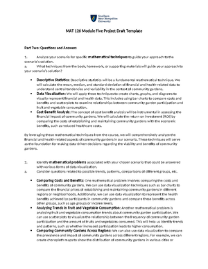 Mat 126 module 5 paper - MAT 126 Project Template Module Five Project ...