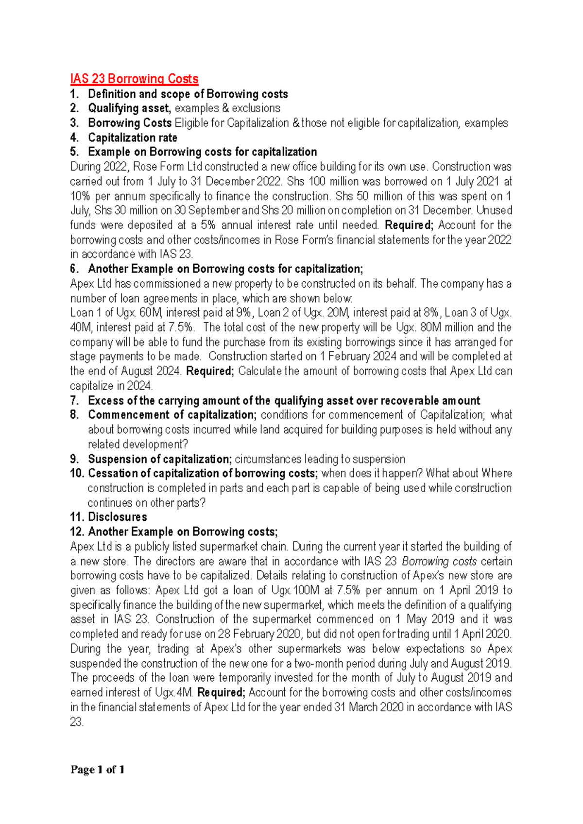 IAS 23 Borrowing Costs: Capitalization Examples & Accounting Guidance ...