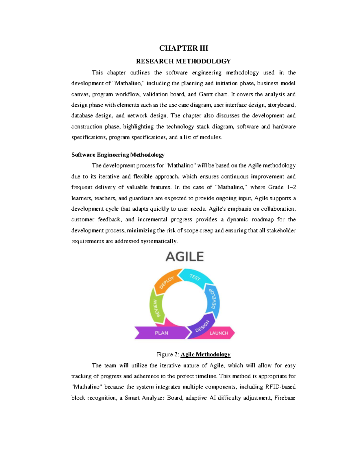 CHAPTER 3: SOFTWARE ENGINEERING METHODOLOGY FOR MATHALINO - Studocu