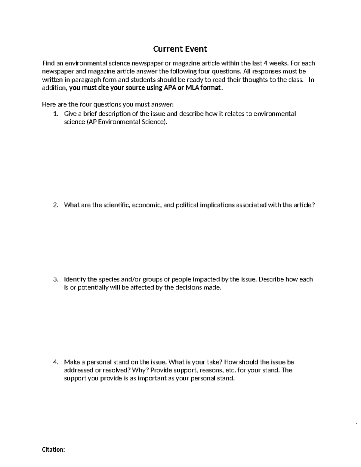 Current Event Article Guidelines-1-1 - Current Event Find an ...