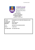 coding - CSC128 - UiTM Kampus Kuala Terengganu - Studocu